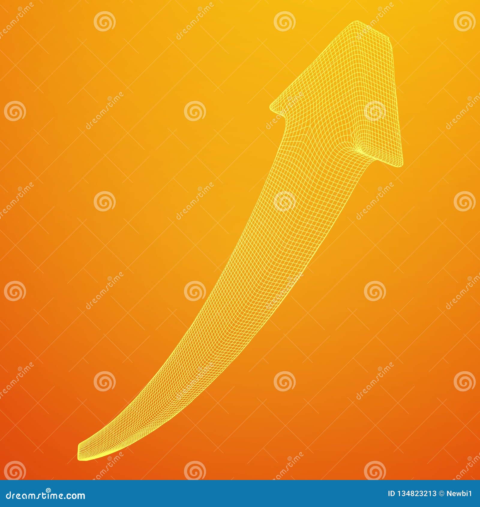 Growing Arrow Chart Vector | CartoonDealer.com #134823213