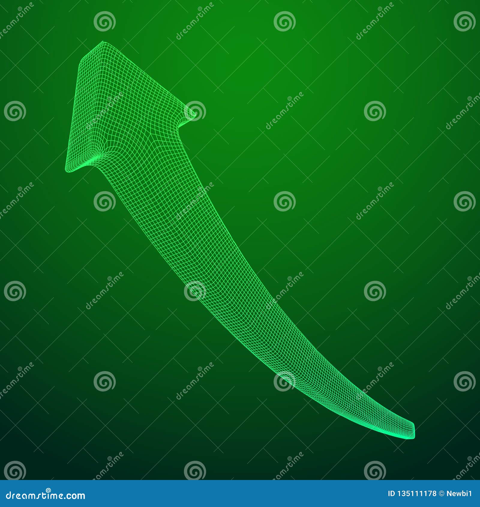 Growing arrow chart vector stock vector. Illustration of forecast ...