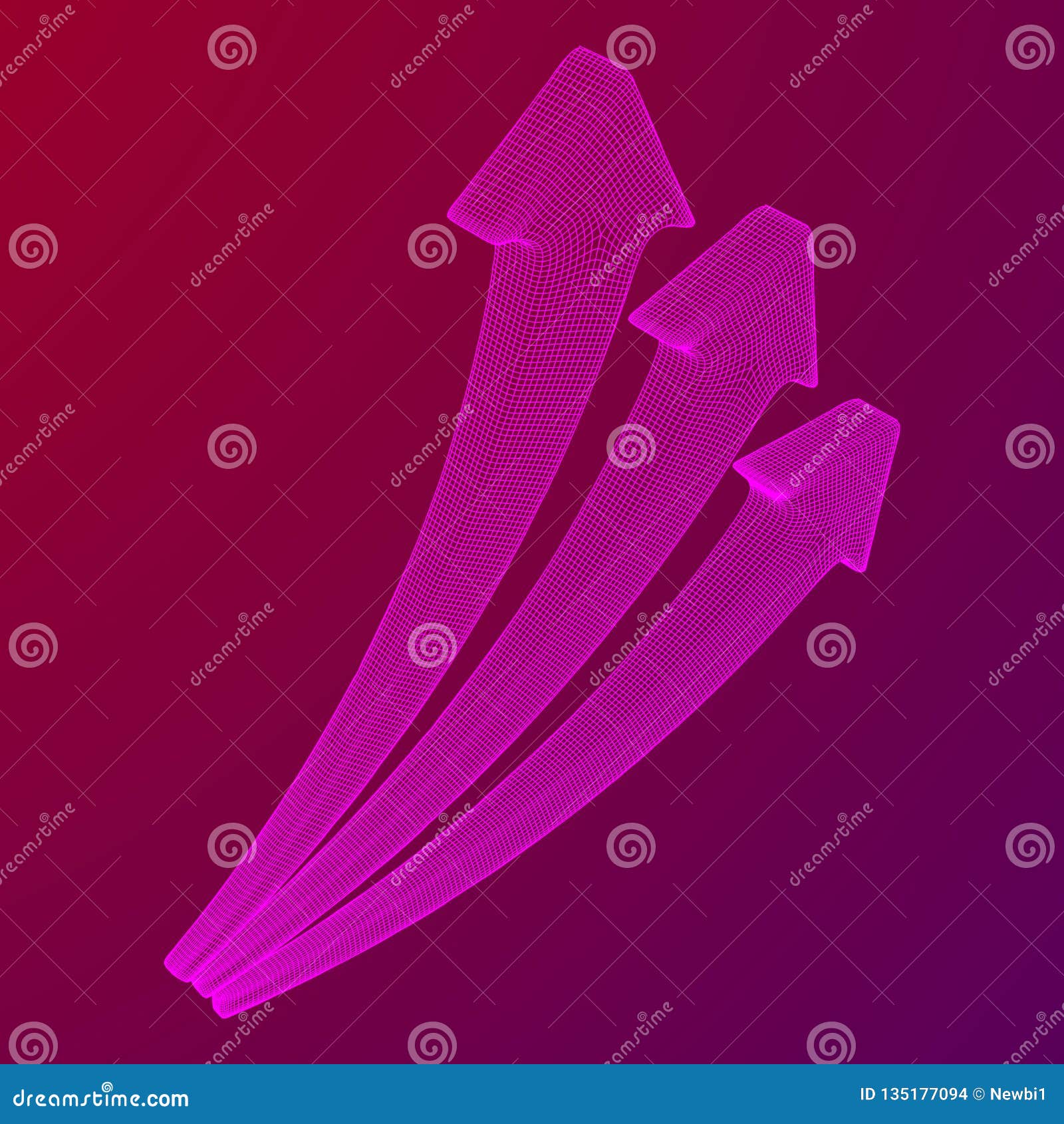 Growing arrow chart vector stock vector. Illustration of forecast ...