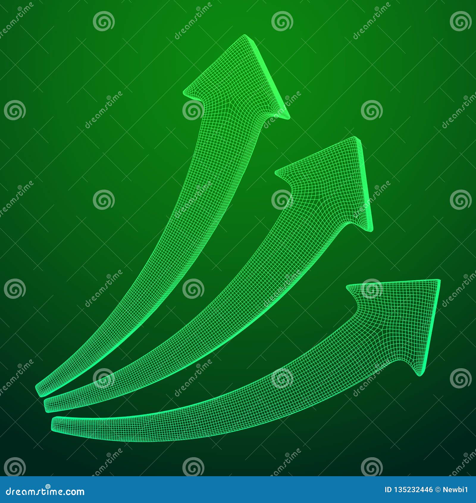 Growing arrow chart vector stock vector. Illustration of company ...