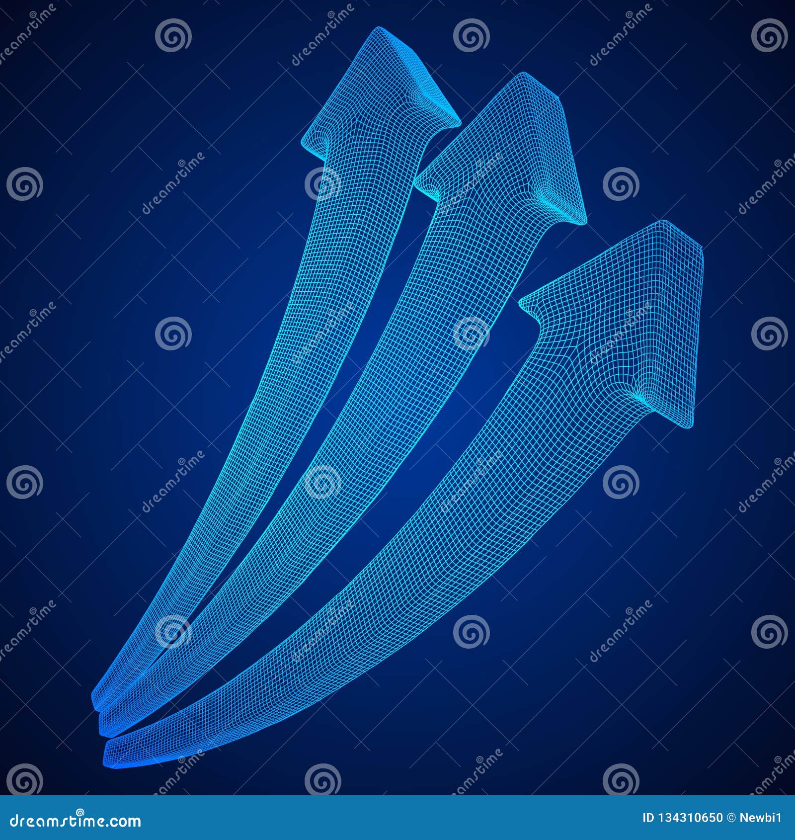 Growing arrow chart vector stock vector. Illustration of graph - 134310650