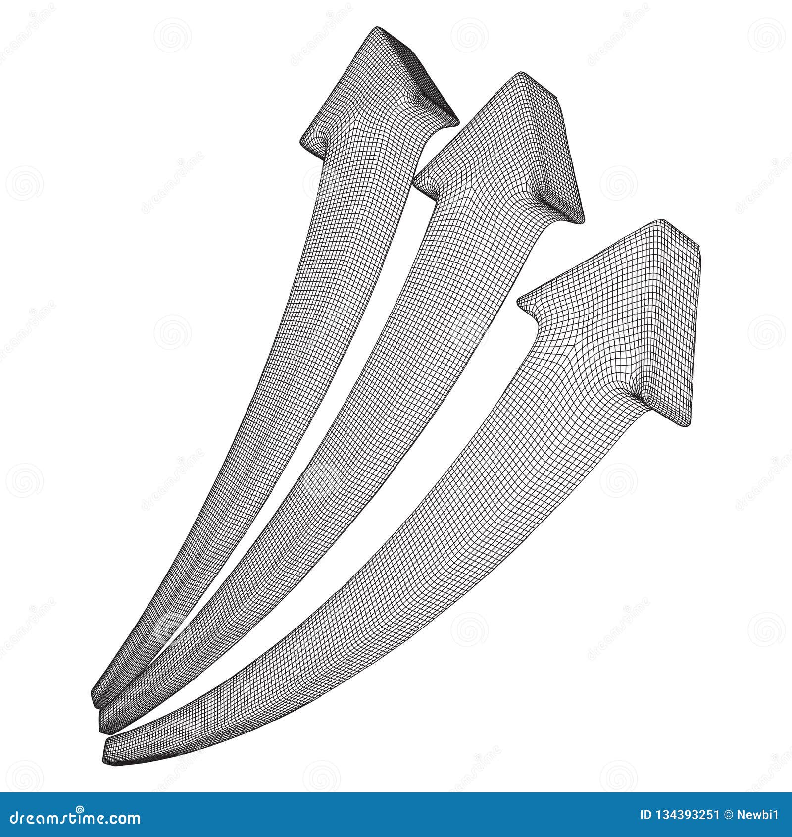 Growing arrow chart vector stock vector. Illustration of increase ...