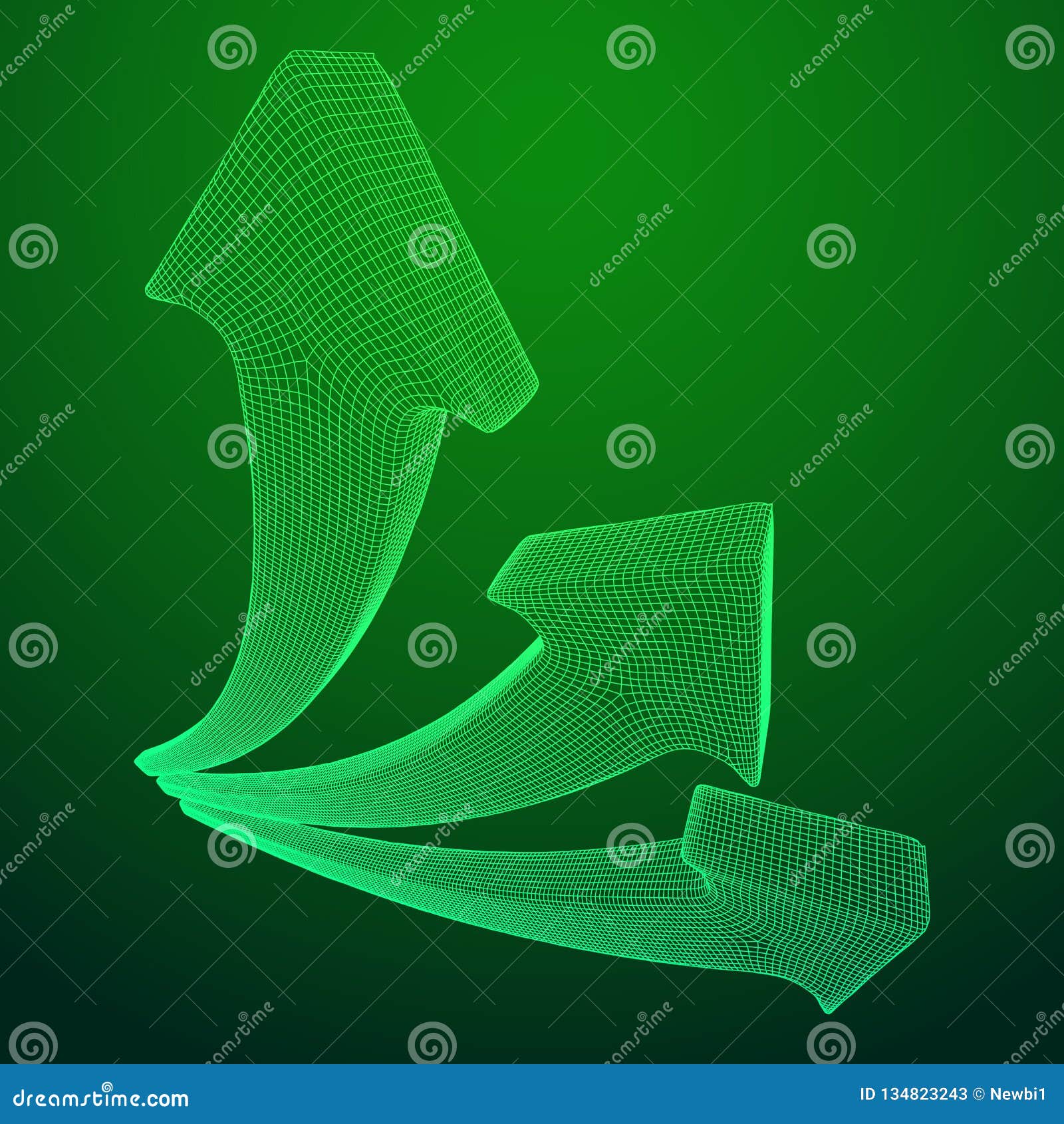 Growing arrow chart vector stock vector. Illustration of forecast ...