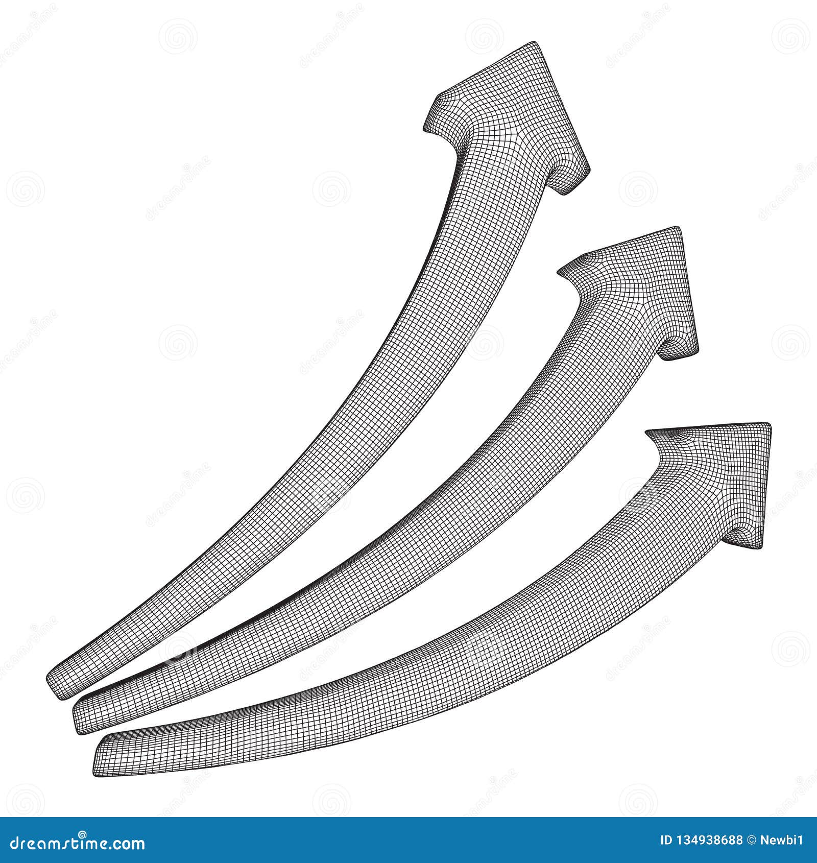 Growing arrow chart vector stock vector. Illustration of company ...