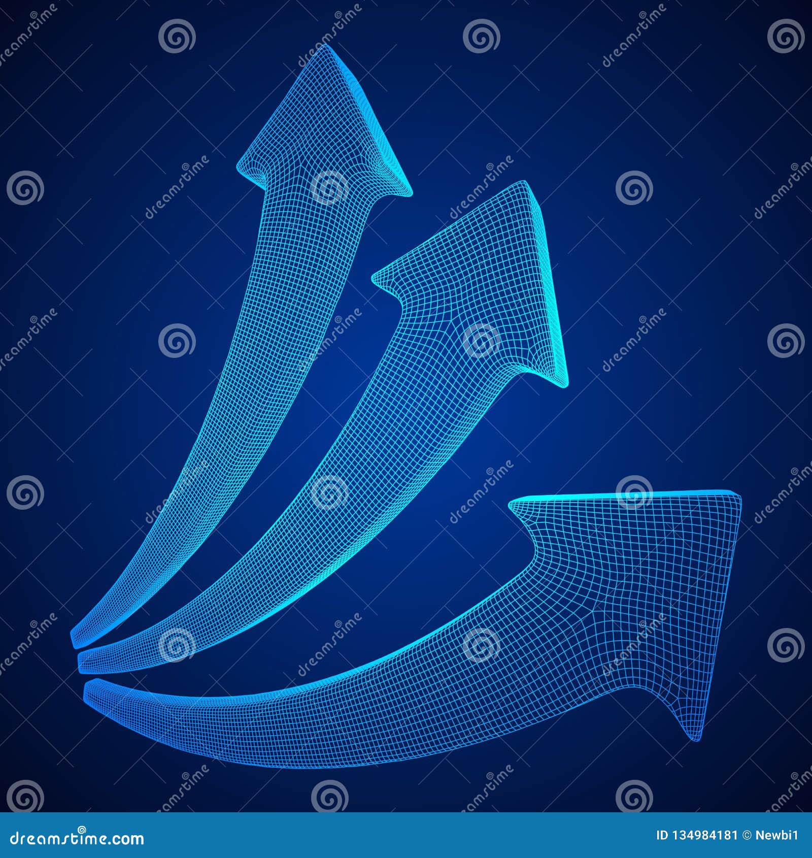Growing arrow chart vector stock vector. Illustration of banner - 134984181