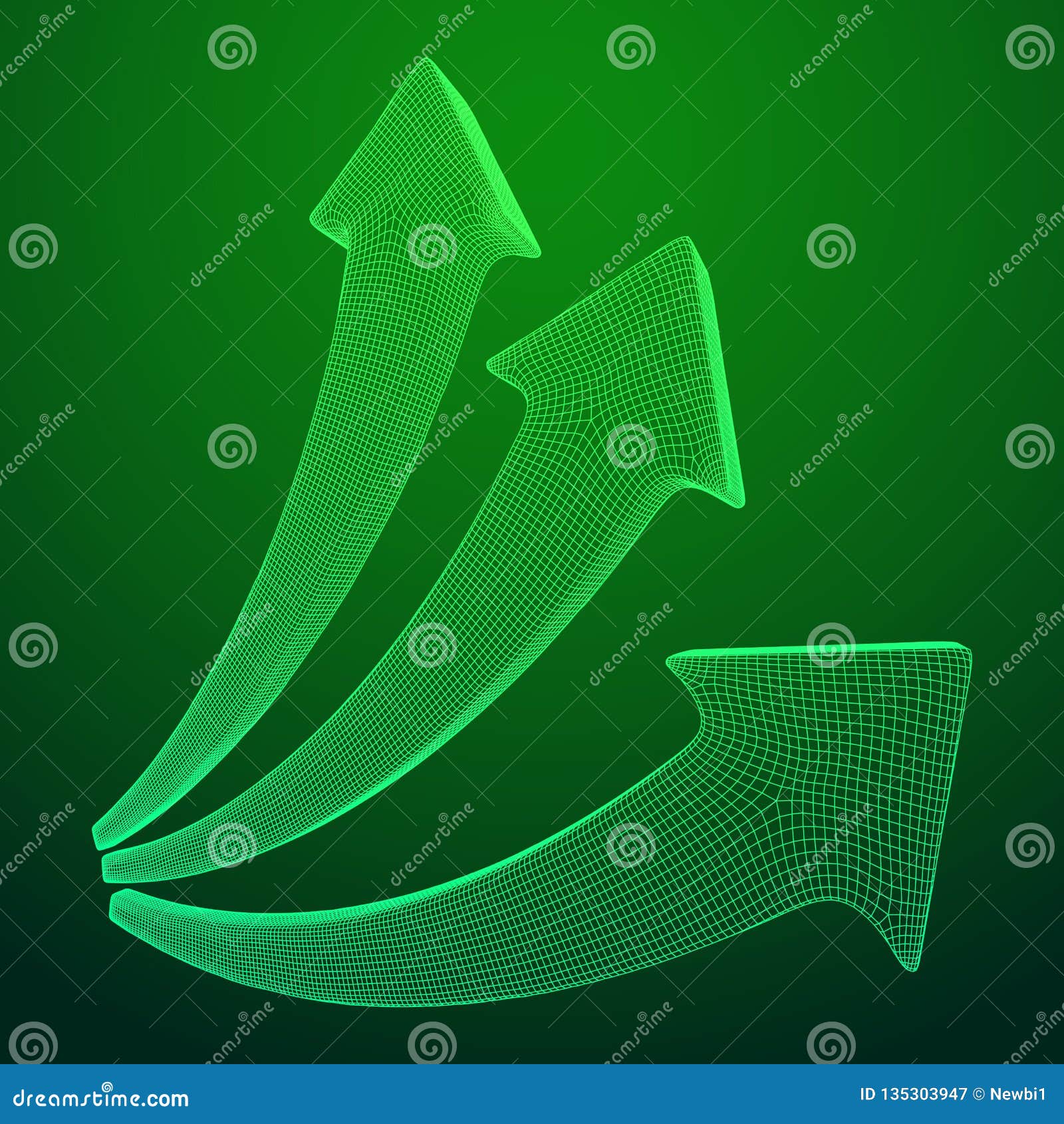 Growing arrow chart vector stock vector. Illustration of measure ...