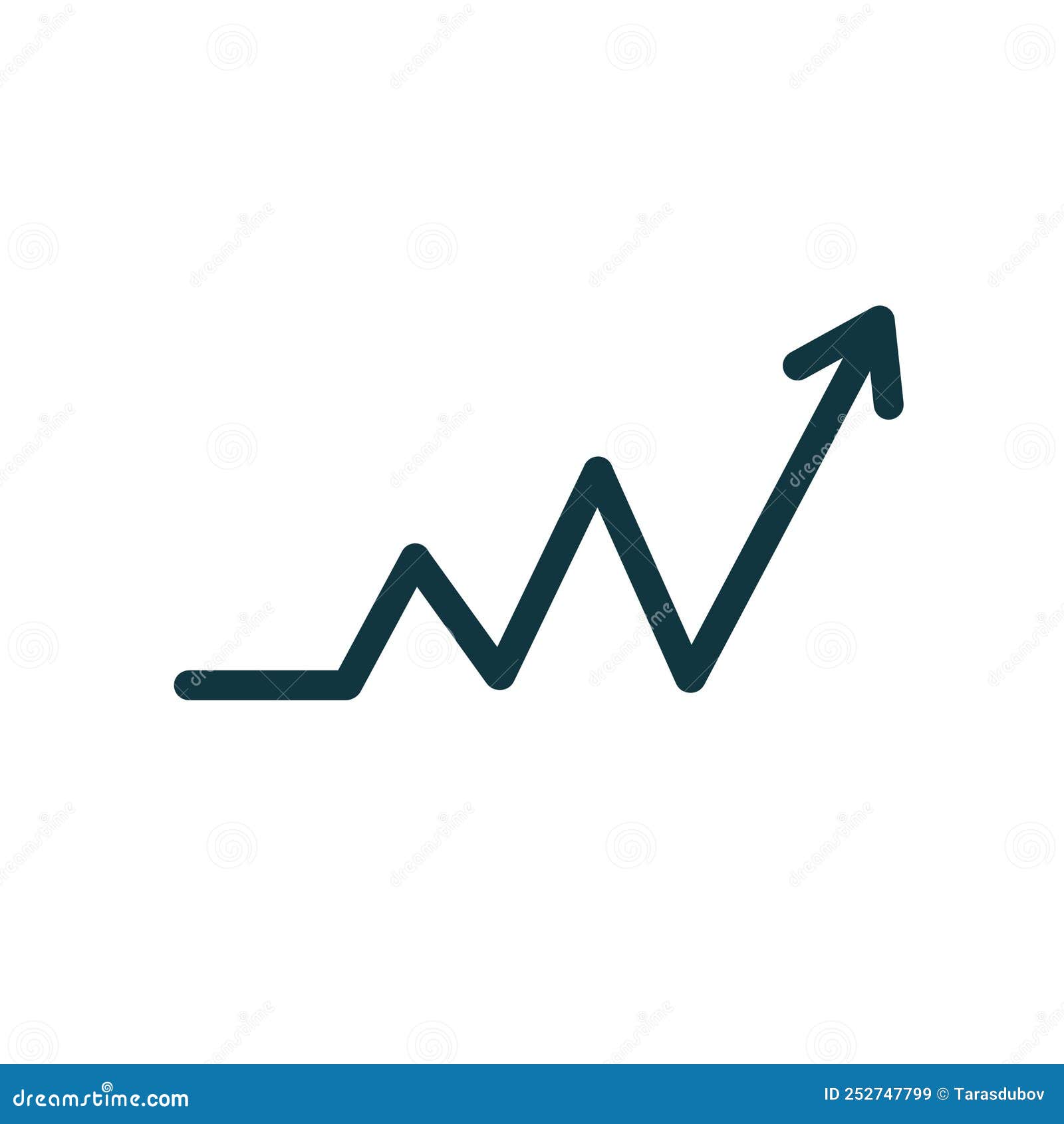 Growing Arrow of Graph. Statistics and Rating Stock Illustration ...