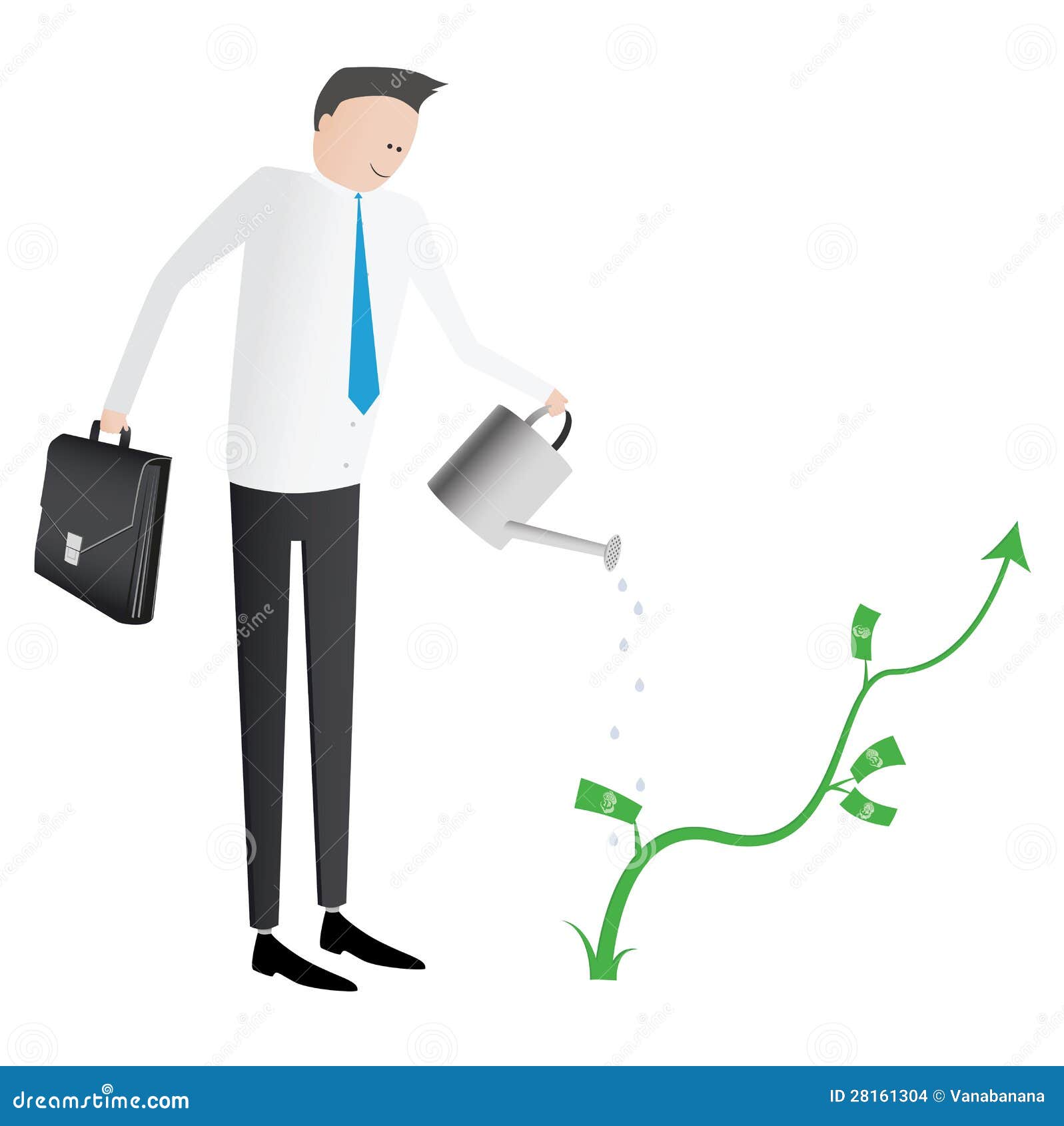 Growing Business Abstract Illustration Stock Illustration ...