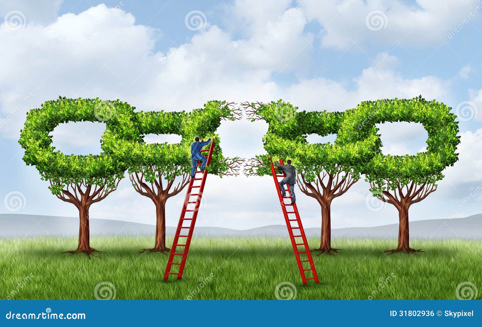 Business Partnership Relation Concept With Hand Shake And Tiny People ...