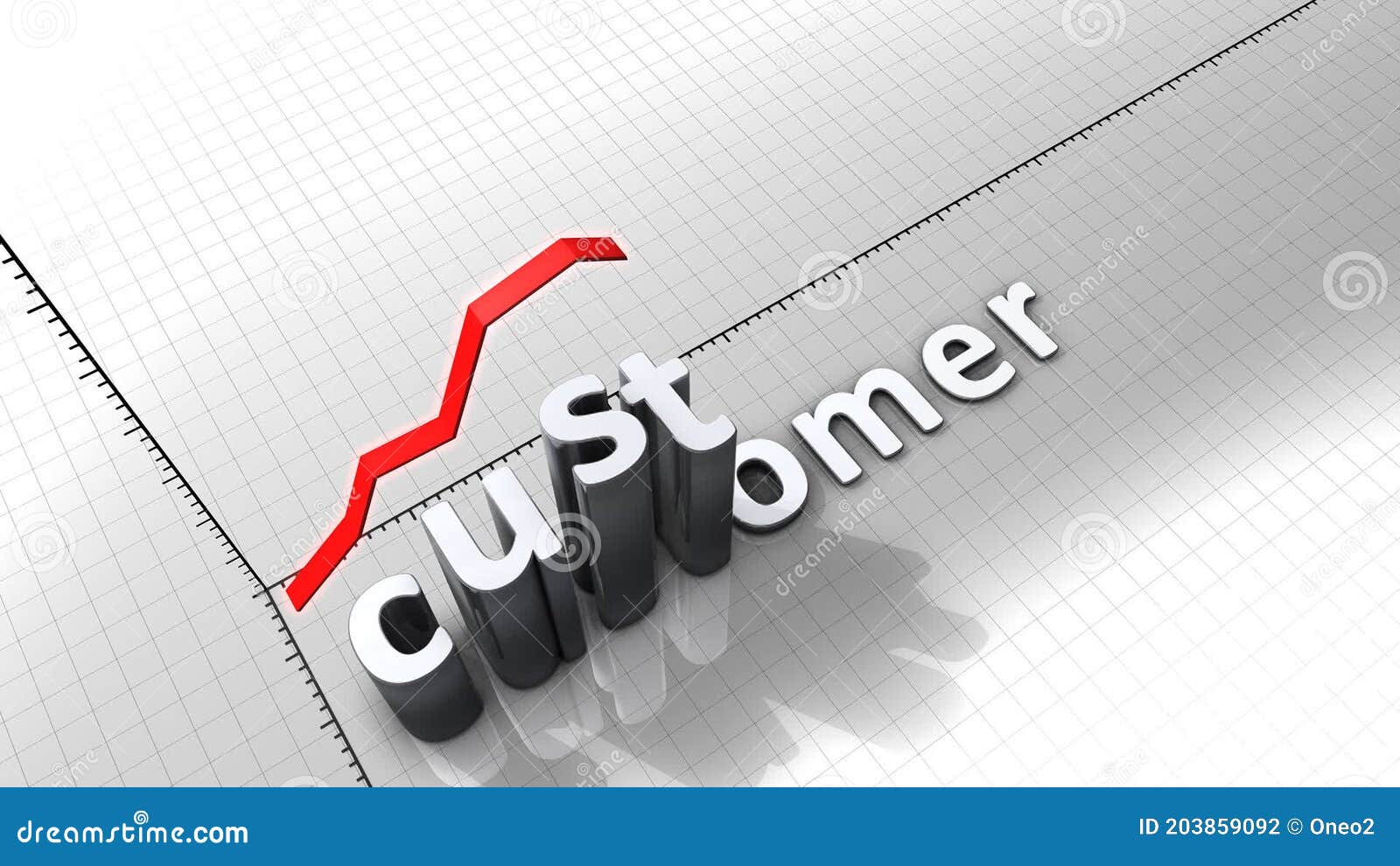 Growing chart, Customer. stock footage. Video of abstract - 203859092