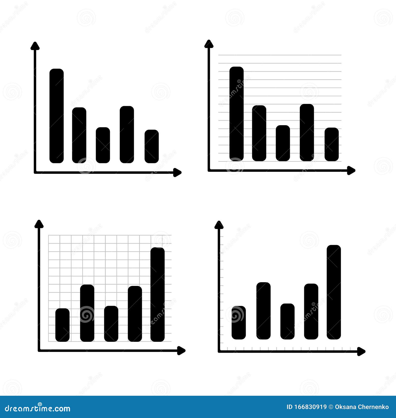 Growing Chart. Financial Bar Diagram Showing Increasing Profits Stock ...