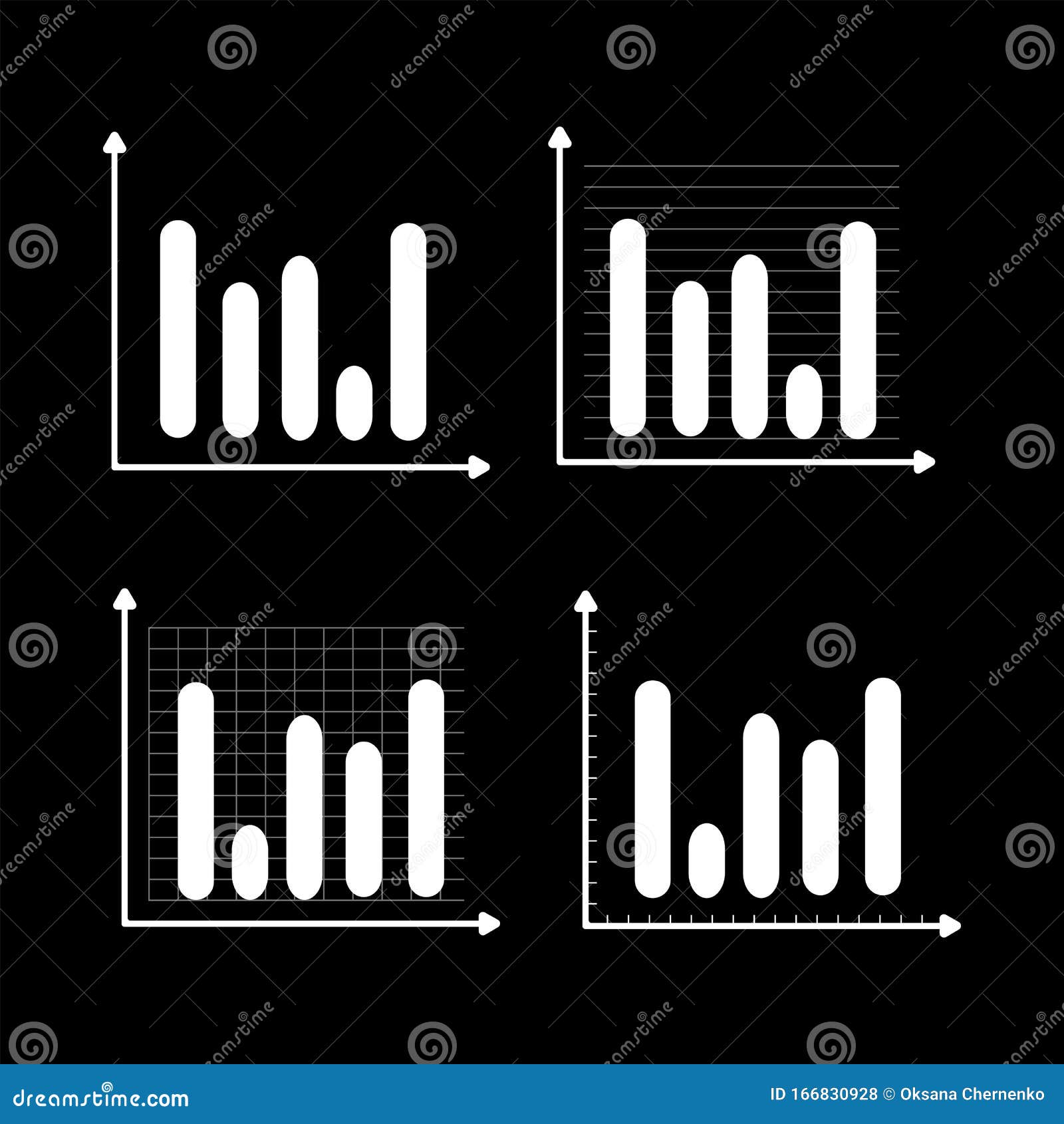 Growing Chart. Financial Bar Diagram Showing Increasing Profits Stock ...