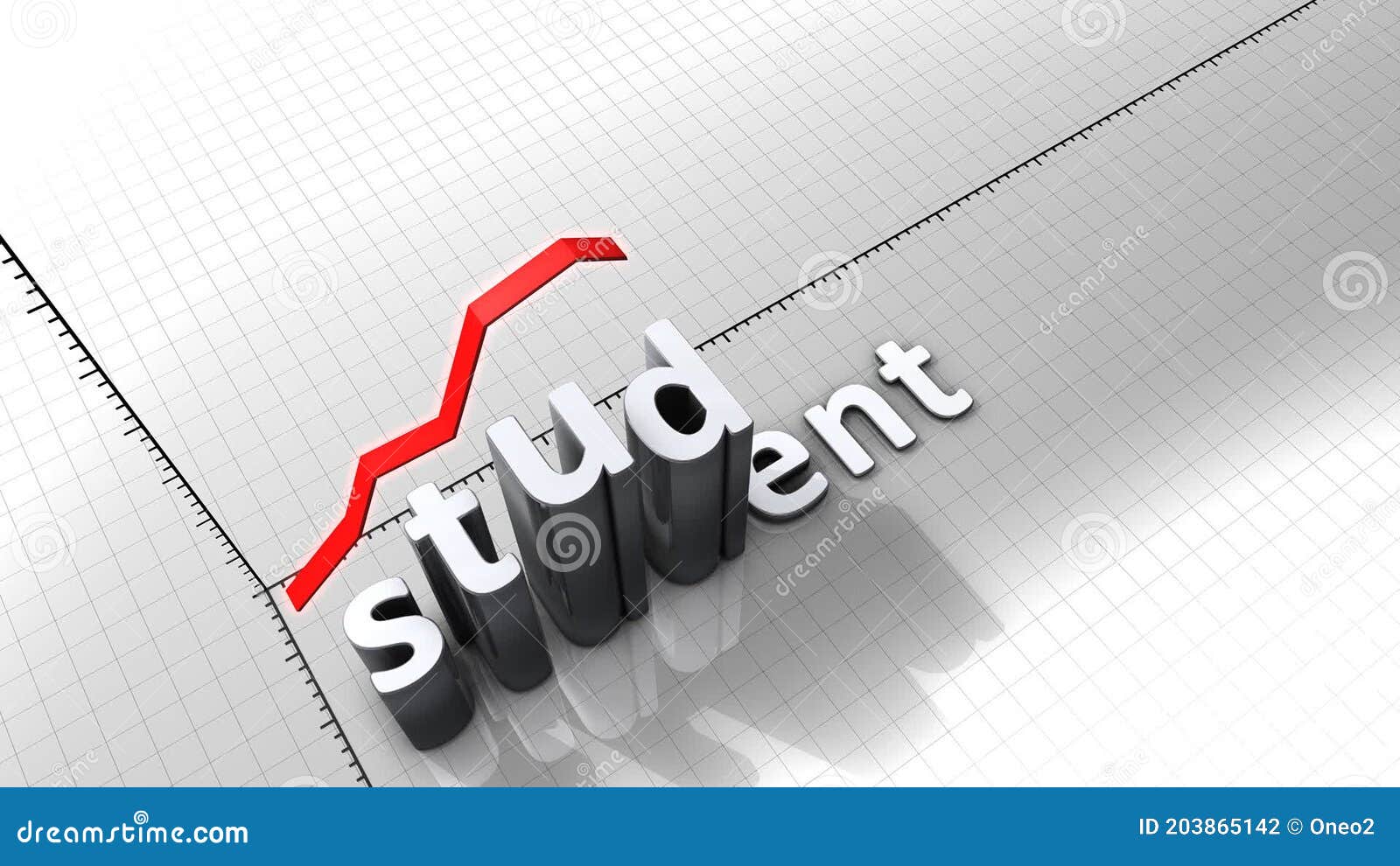 Growing chart, Student. stock footage. Video of lifestyle - 203865142