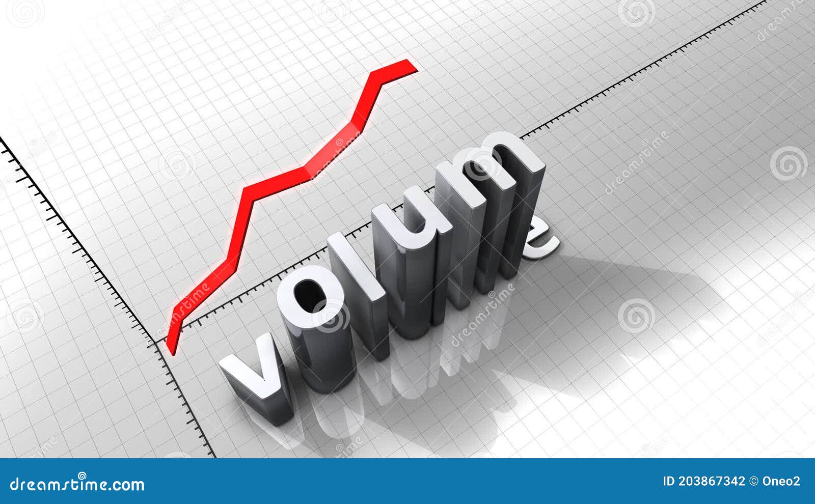 Growing chart, Volume. stock footage. Video of animation - 203867342