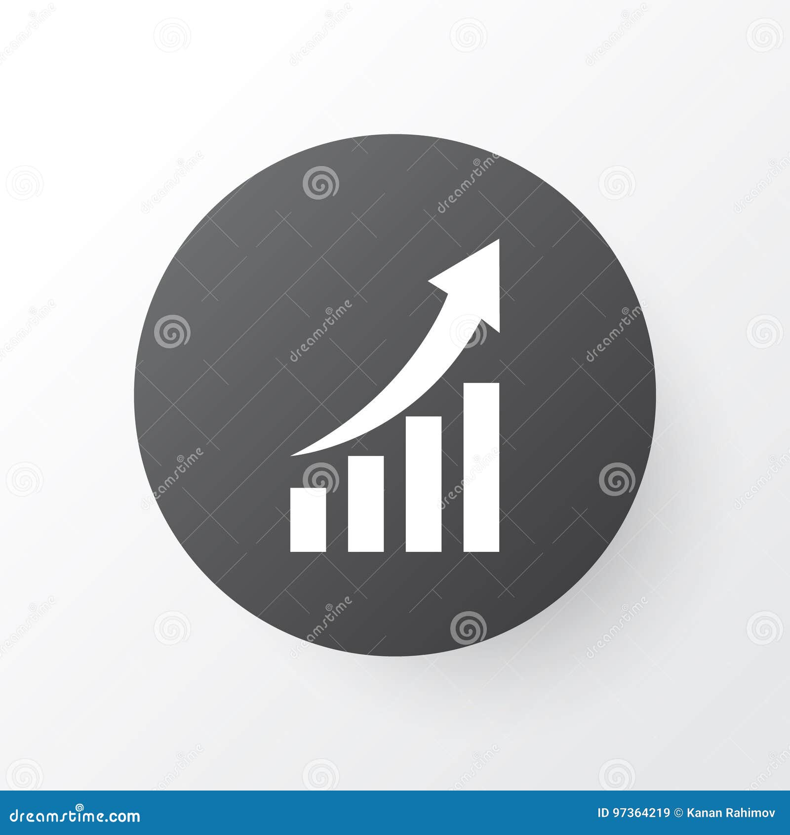 Growing Chart Icon Symbol. Premium Quality Isolated Increasing Element ...