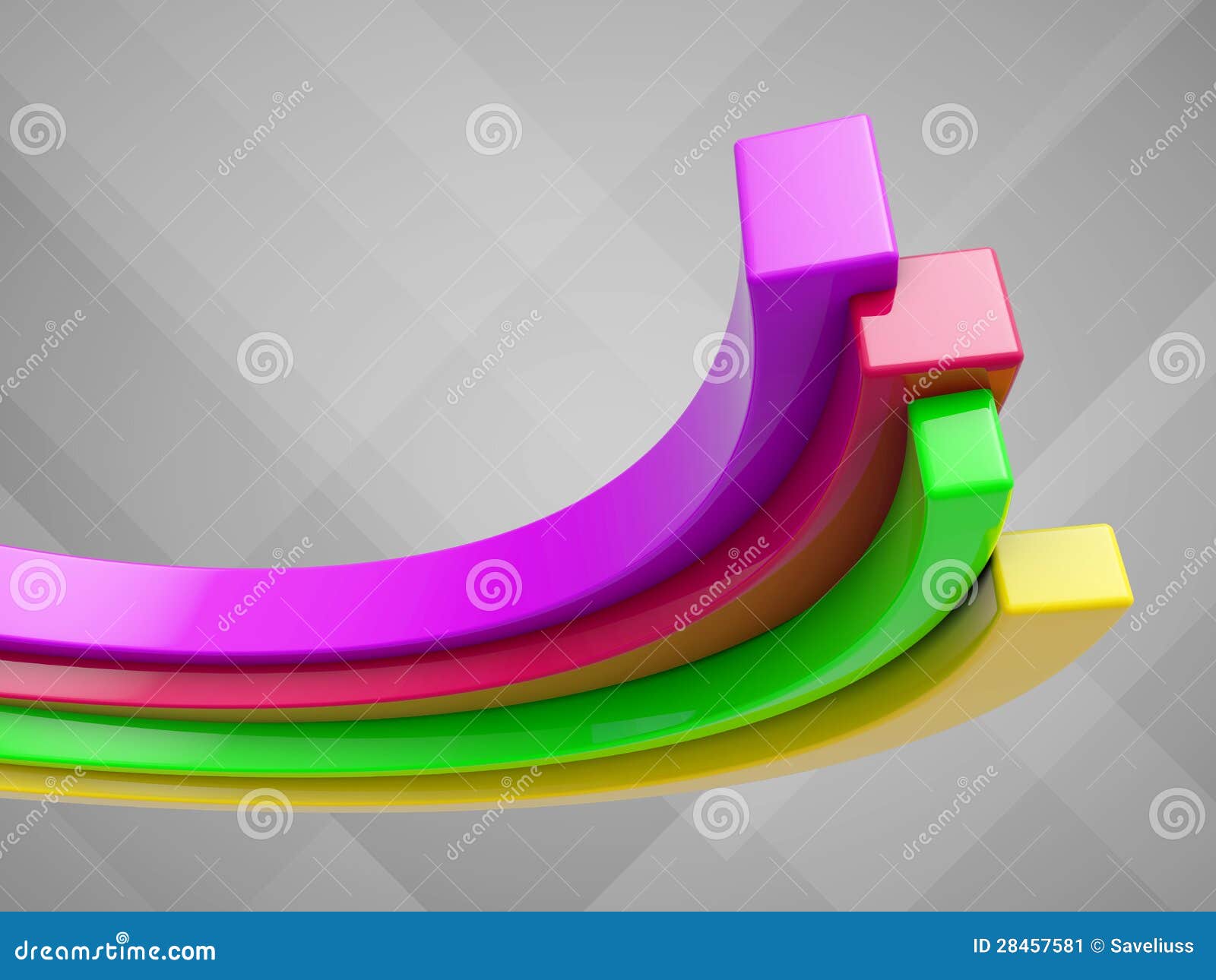 Growing color graph stock illustration. Illustration of backgrounds ...