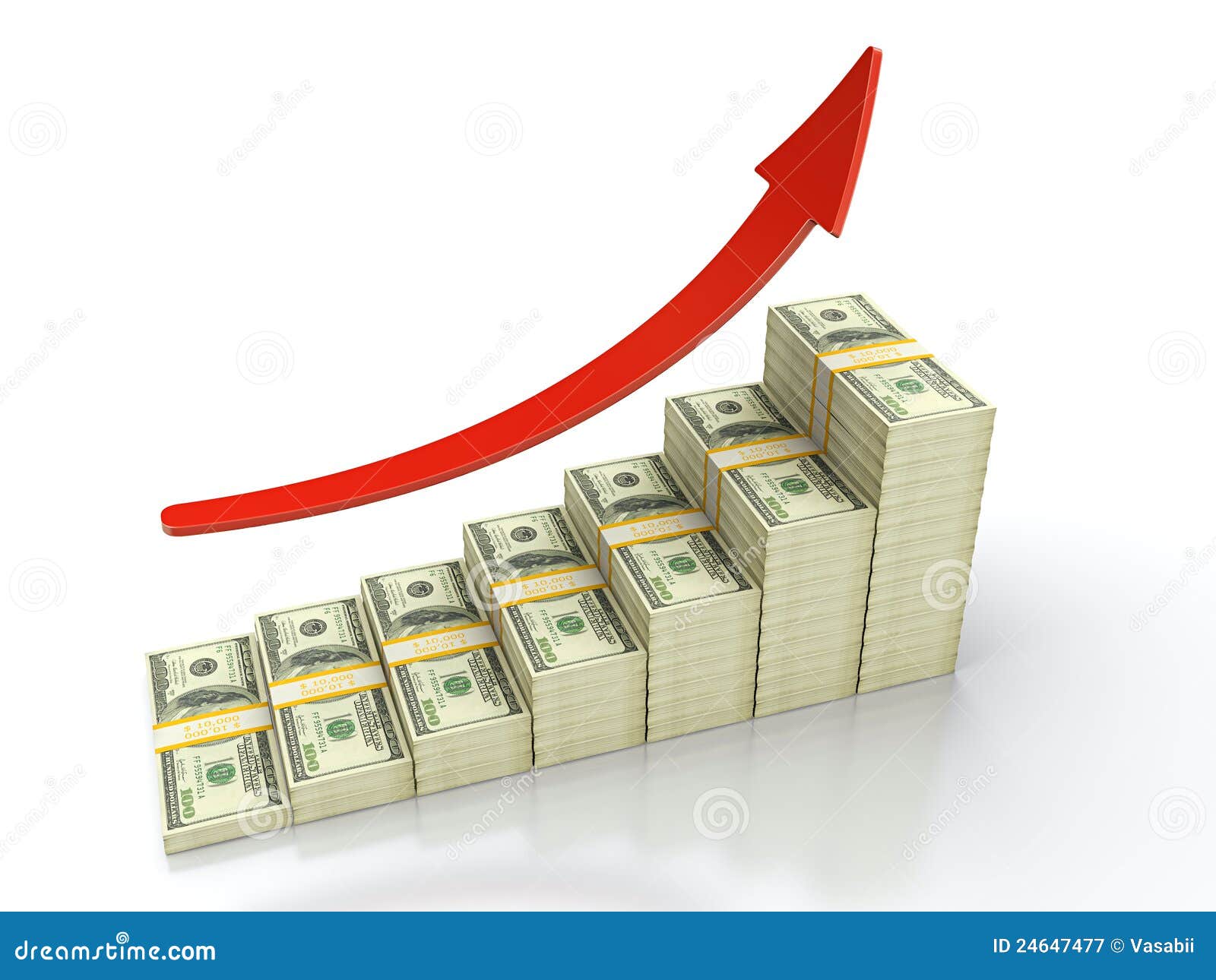 Growing Dollar Royalty Free Stock Photography - Image: 24647477