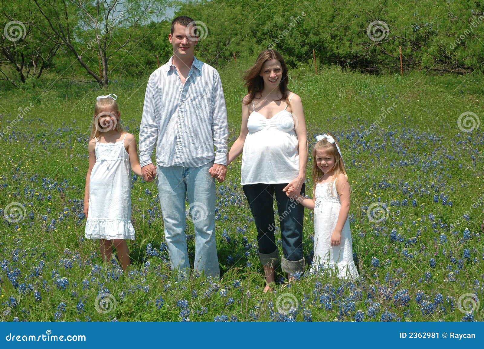 Growing Family stock image. Image of blond, blue, activity - 2362981