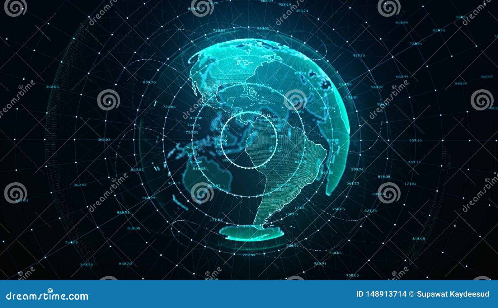 Growing Global Network Concept Stock Illustration - Illustration of ...