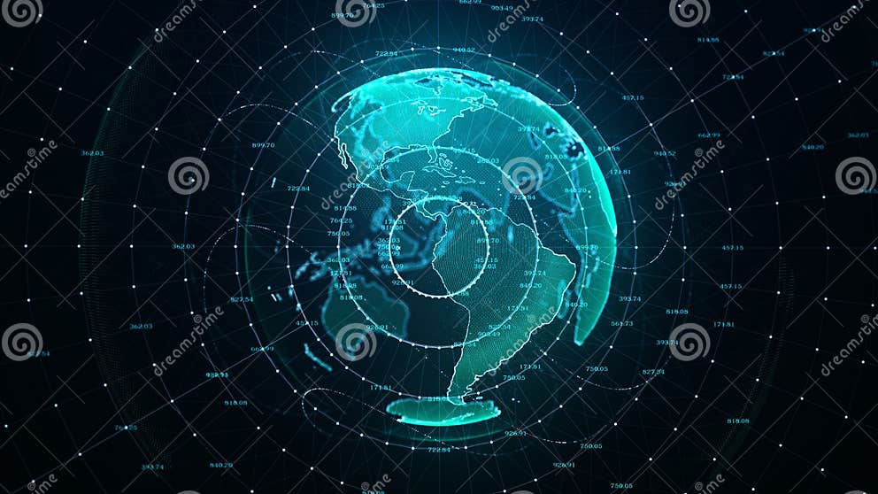 Growing Global Network Concept Stock Illustration - Illustration of ...