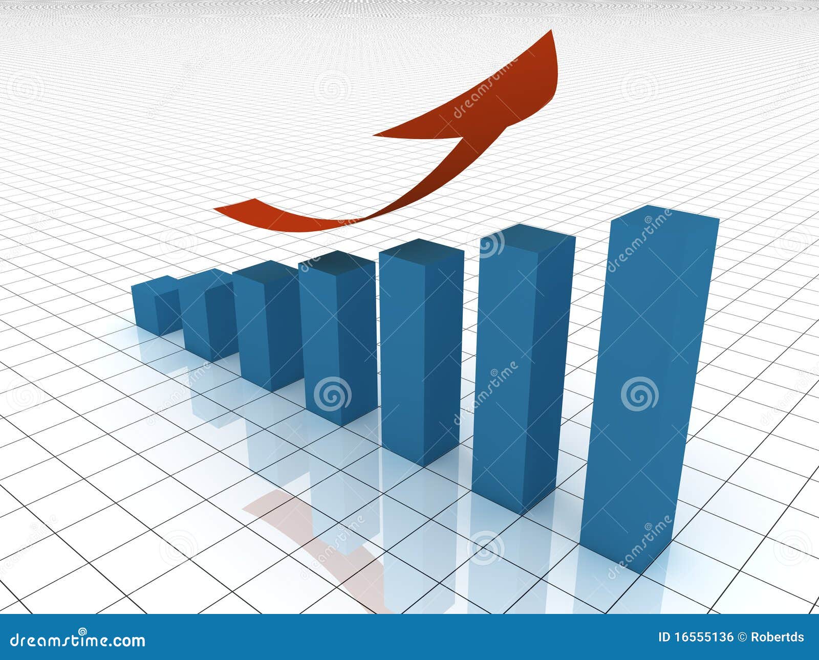 Growing graph stock illustration. Illustration of growth - 16555136