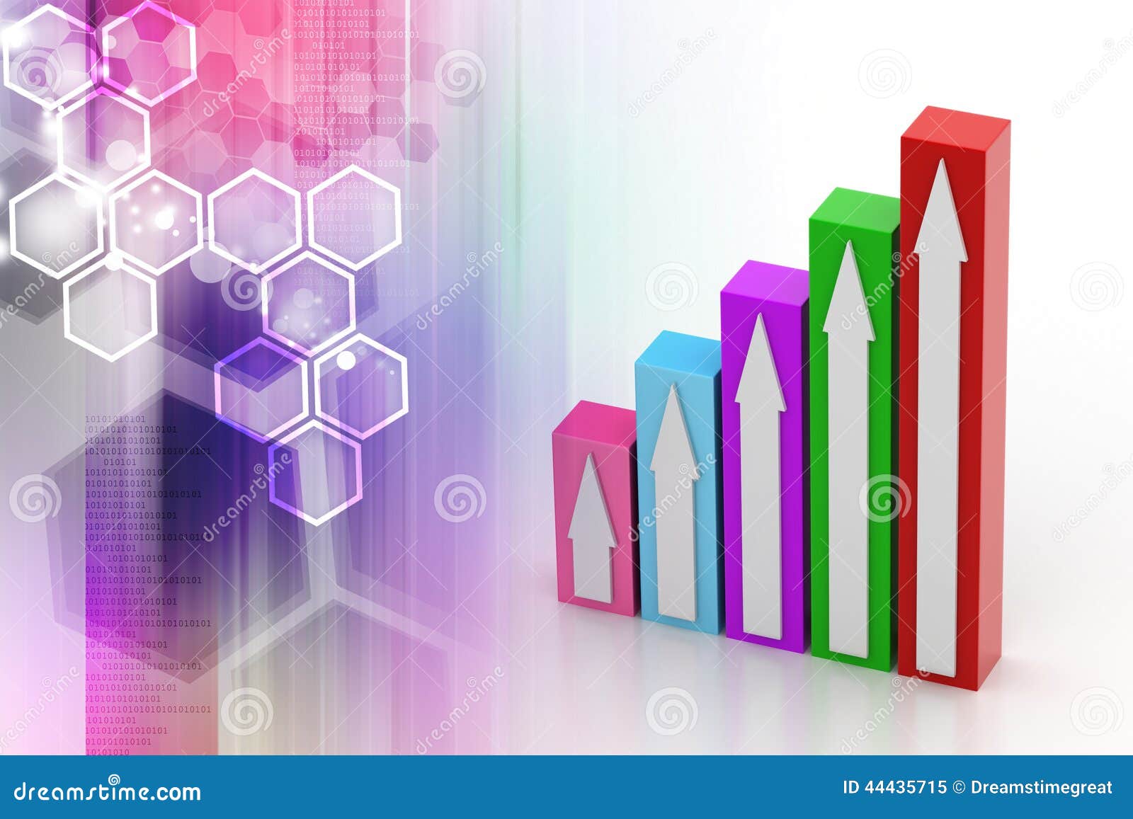Growing graph stock illustration. Illustration of banking - 44435715