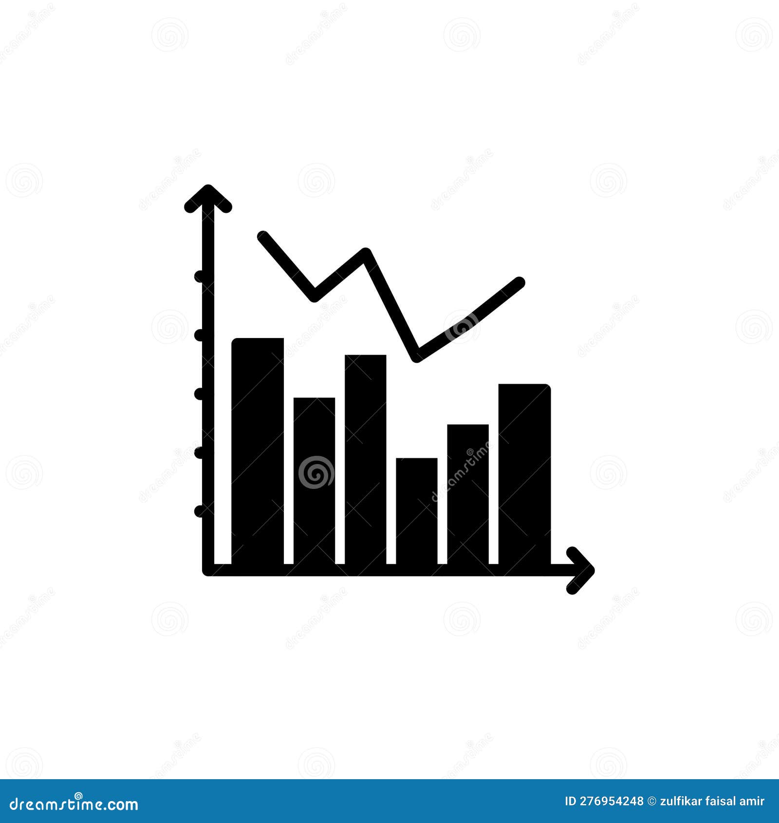 Growing Graph Icon . Chart Icon. Graph Icon Stock Vector - Illustration ...