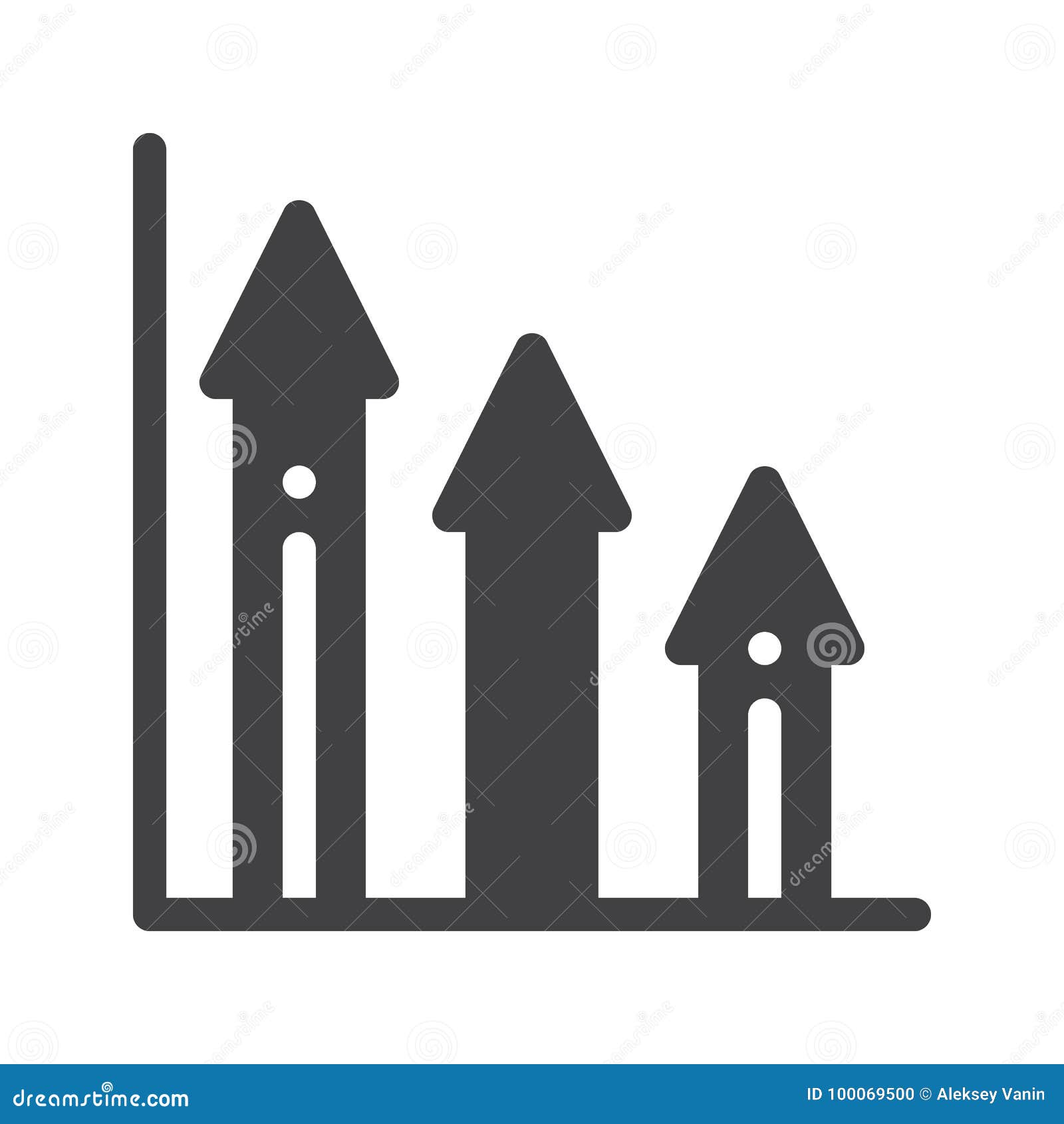 Growing graphicon vector stock vector. Illustration of icon - 100069500