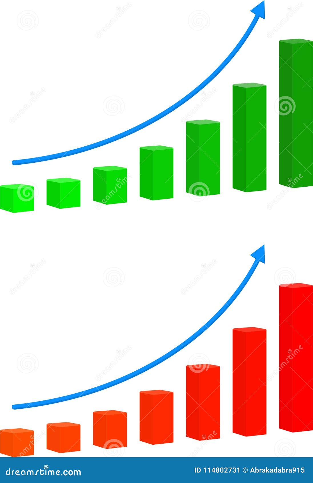 Growing Graph Icon In Black. Bar Chart. Infographic. Vector On Isolated ...