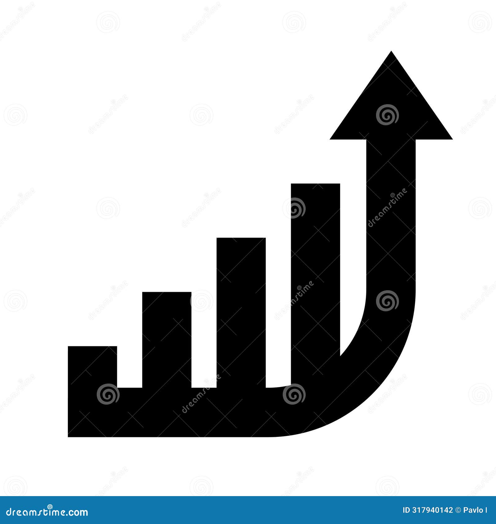 Growing Graph Sign, Graph Diagram Up Icon Stock Vector - Illustration ...