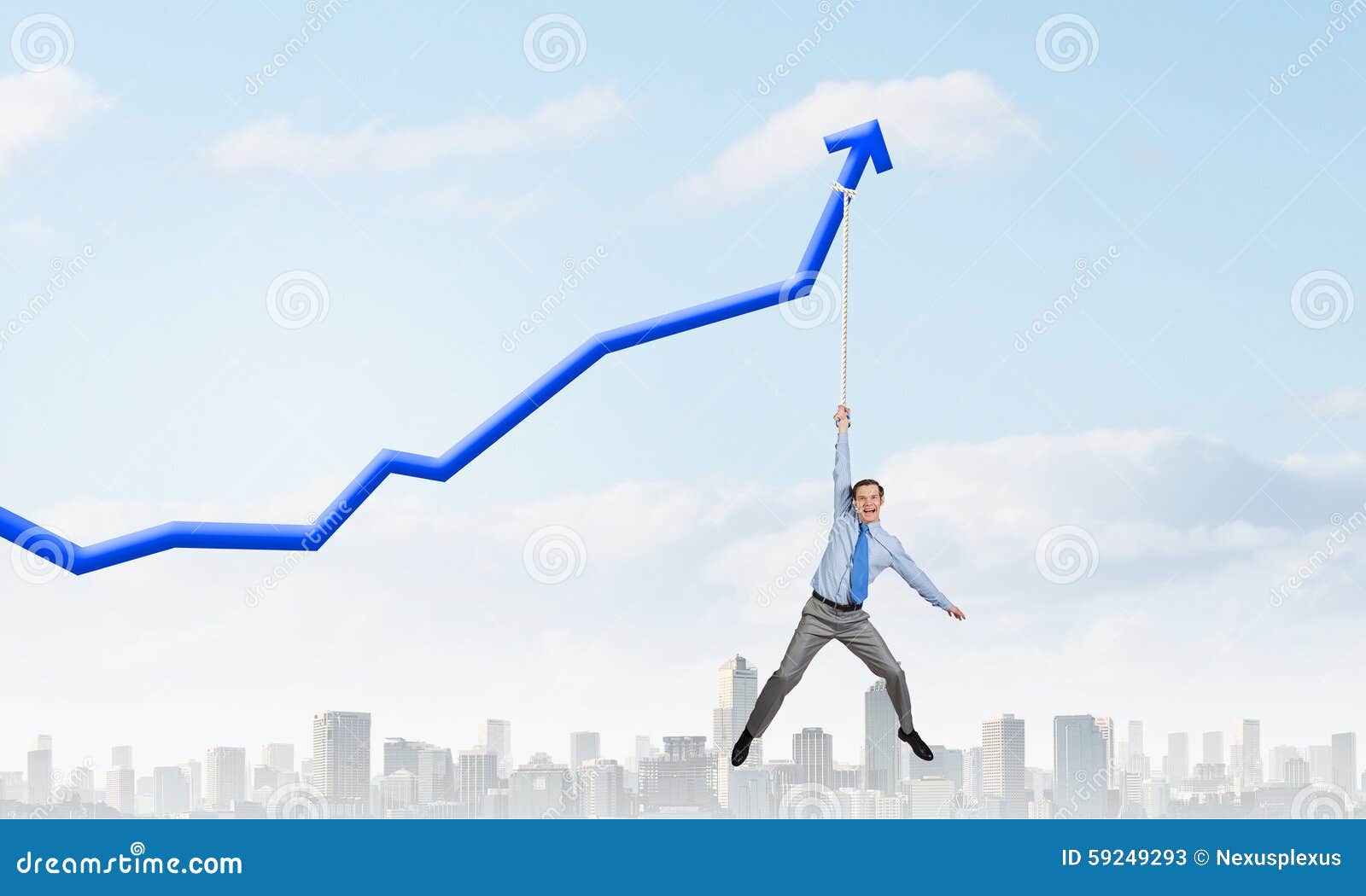 Growing graph stock image. Image of increase, progress - 59249293