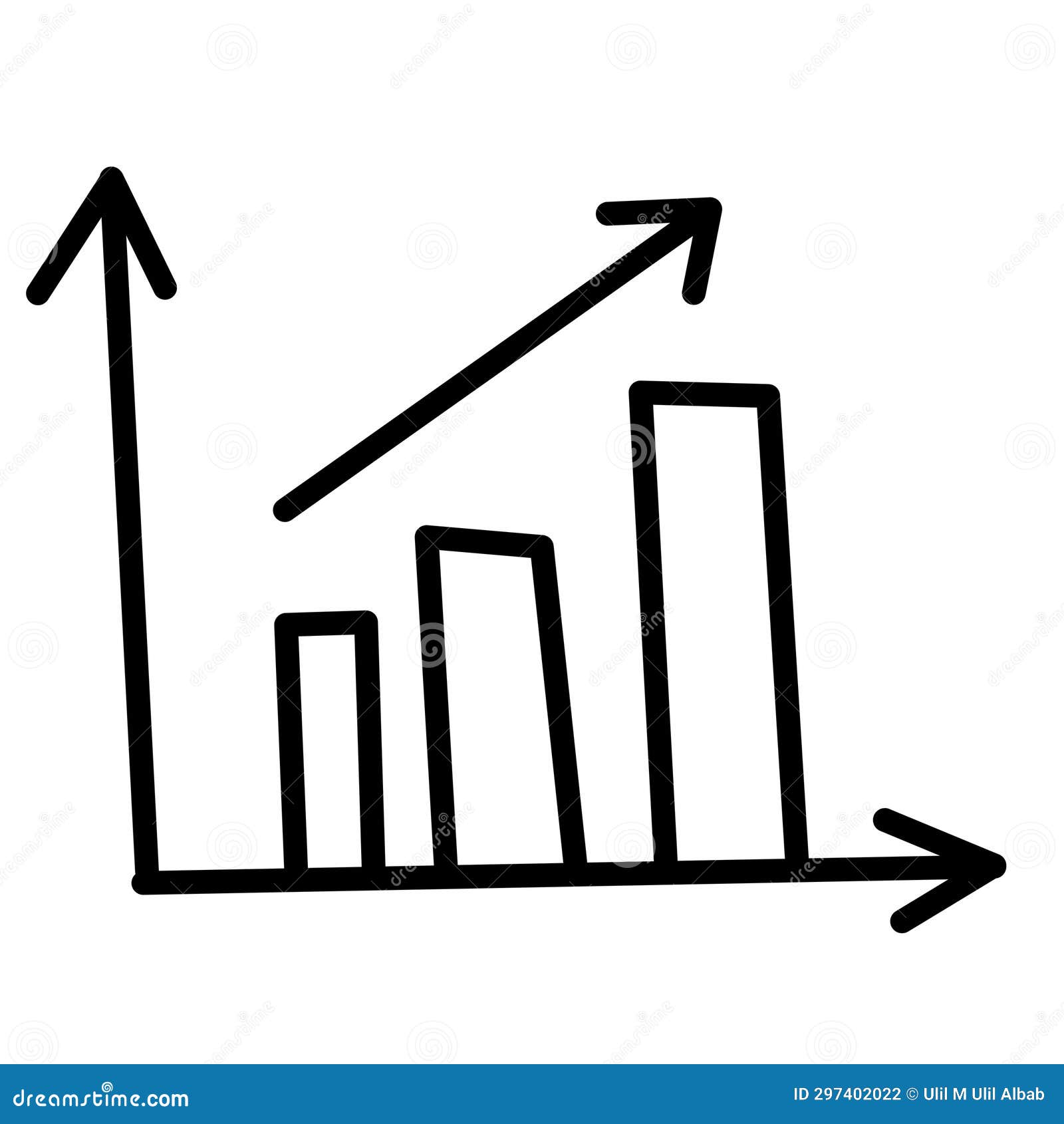 Growing Graphic Icon, Vector Stock Photo - Illustration of isolated ...