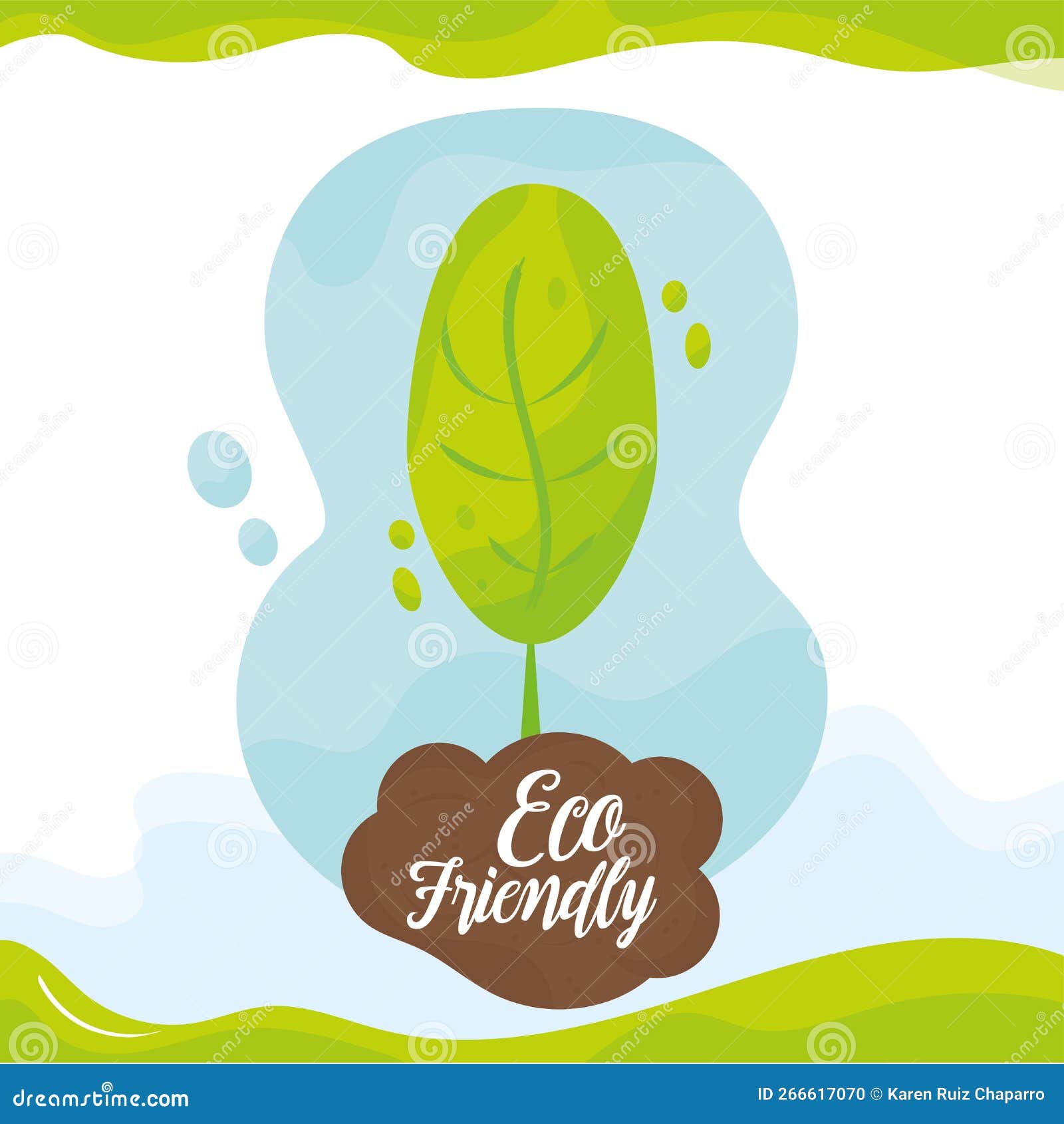 Growing Green Tree Eco Friendly Vector Stock Illustration ...
