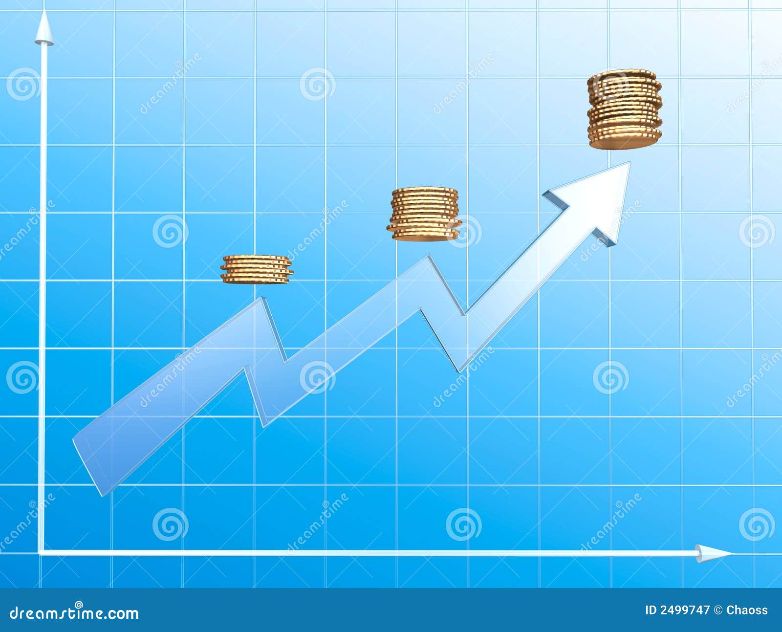 Growing income graph stock image. Image of finance, corporate - 2499747