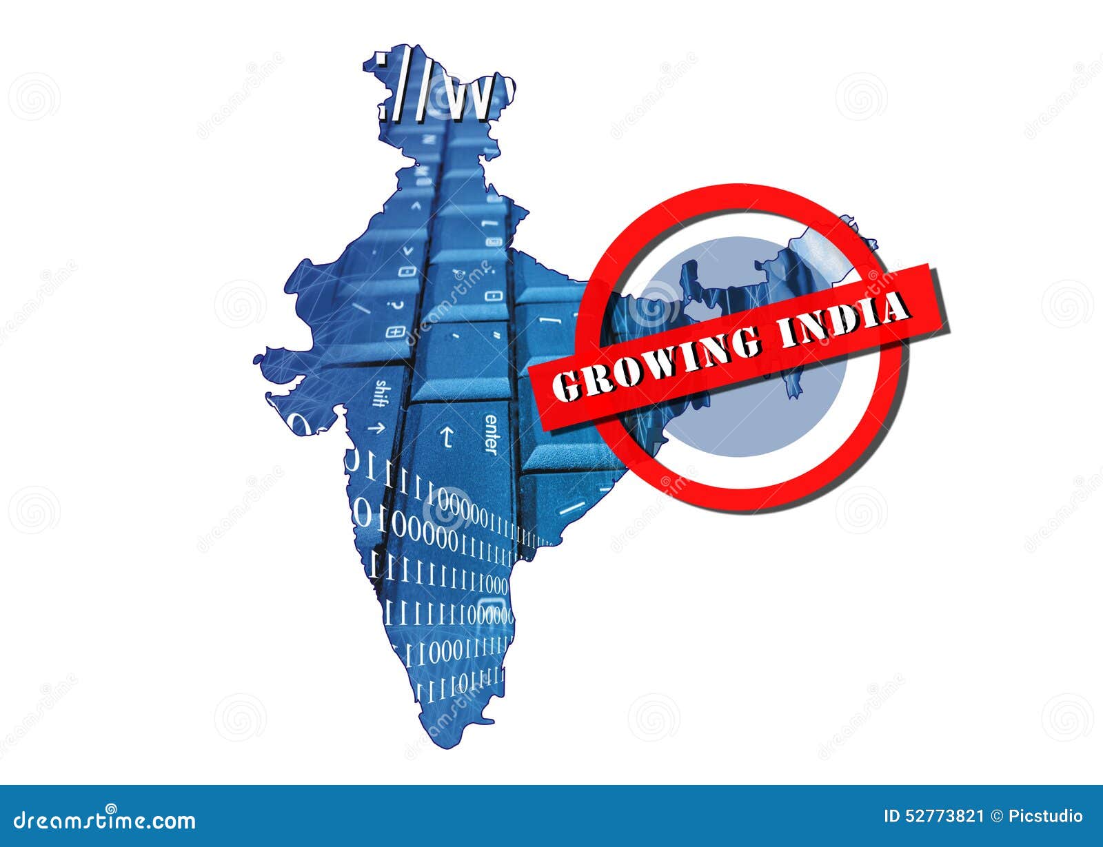 Growing india stock illustration. Illustration of physical - 52773821