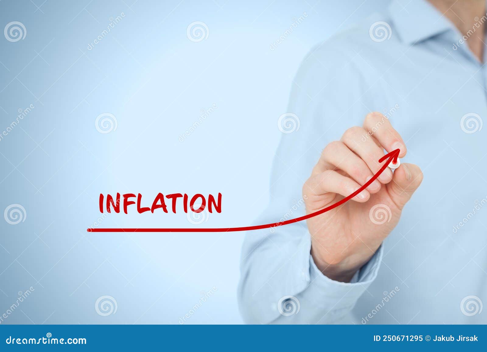 Inflation Concept. Decrease In Value Of Money, Euro Banknote Under ...