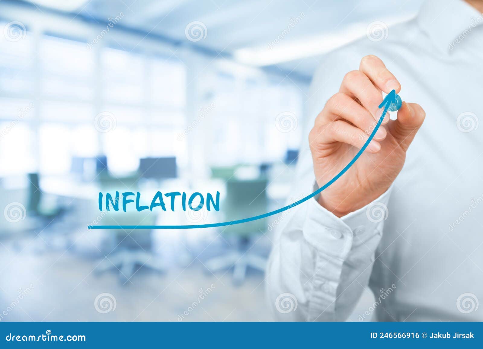 Growing inflation concept stock photo. Image of macro - 246566916
