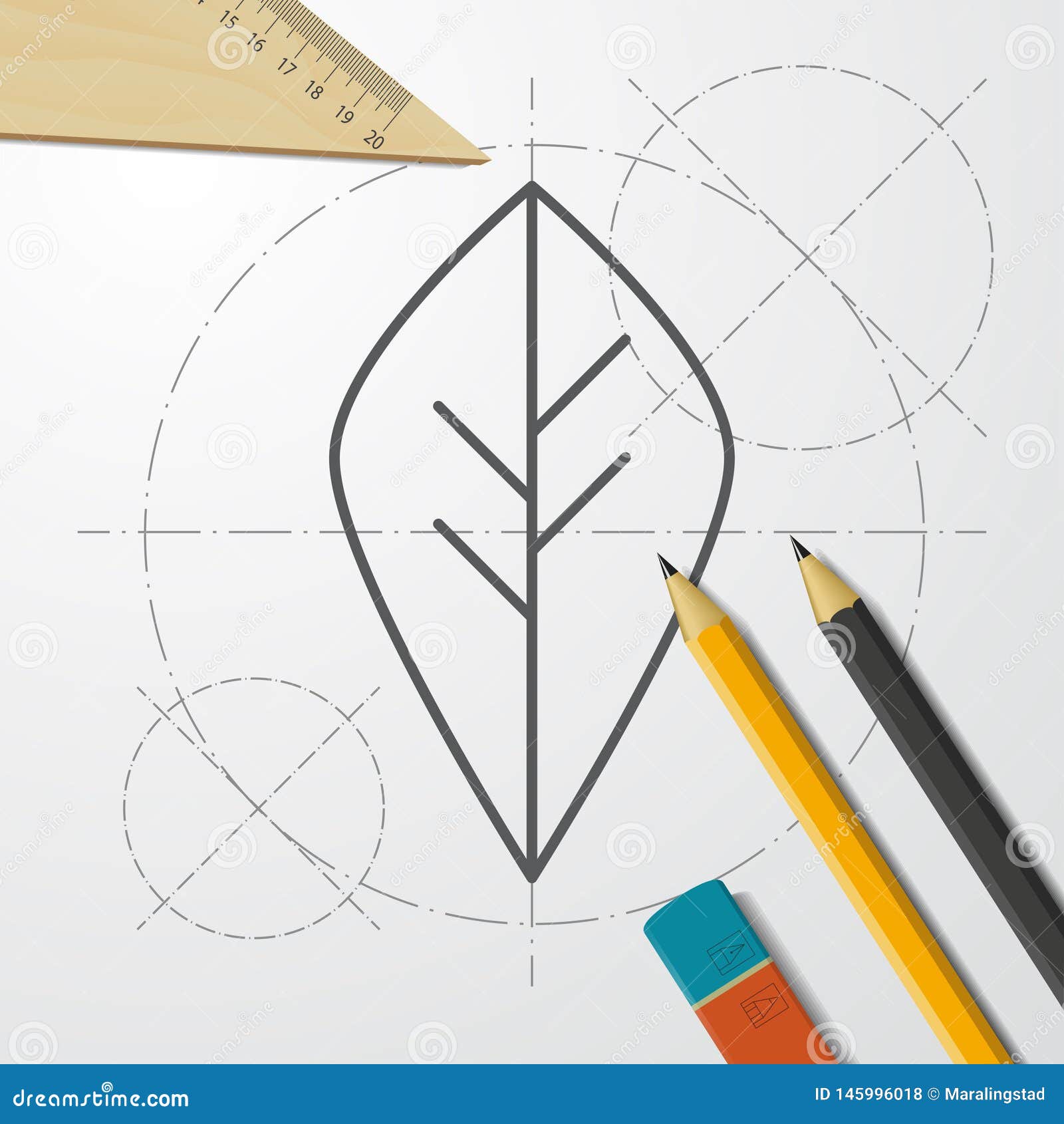 Growing Leaf Illustration. Nature and Ecology Vector Icon Stock ...