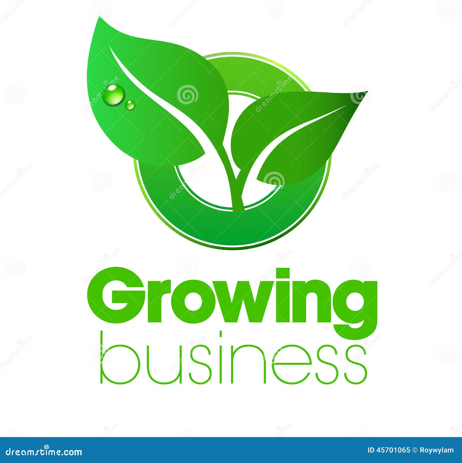 Growing Logo stock vector. Illustration of environmental - 45701065