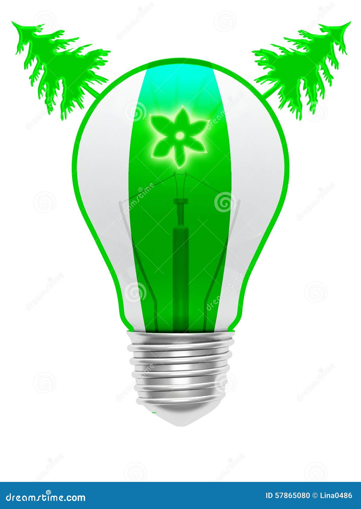 Growing light bulb stock illustration. Illustration of lightbulb - 57865080