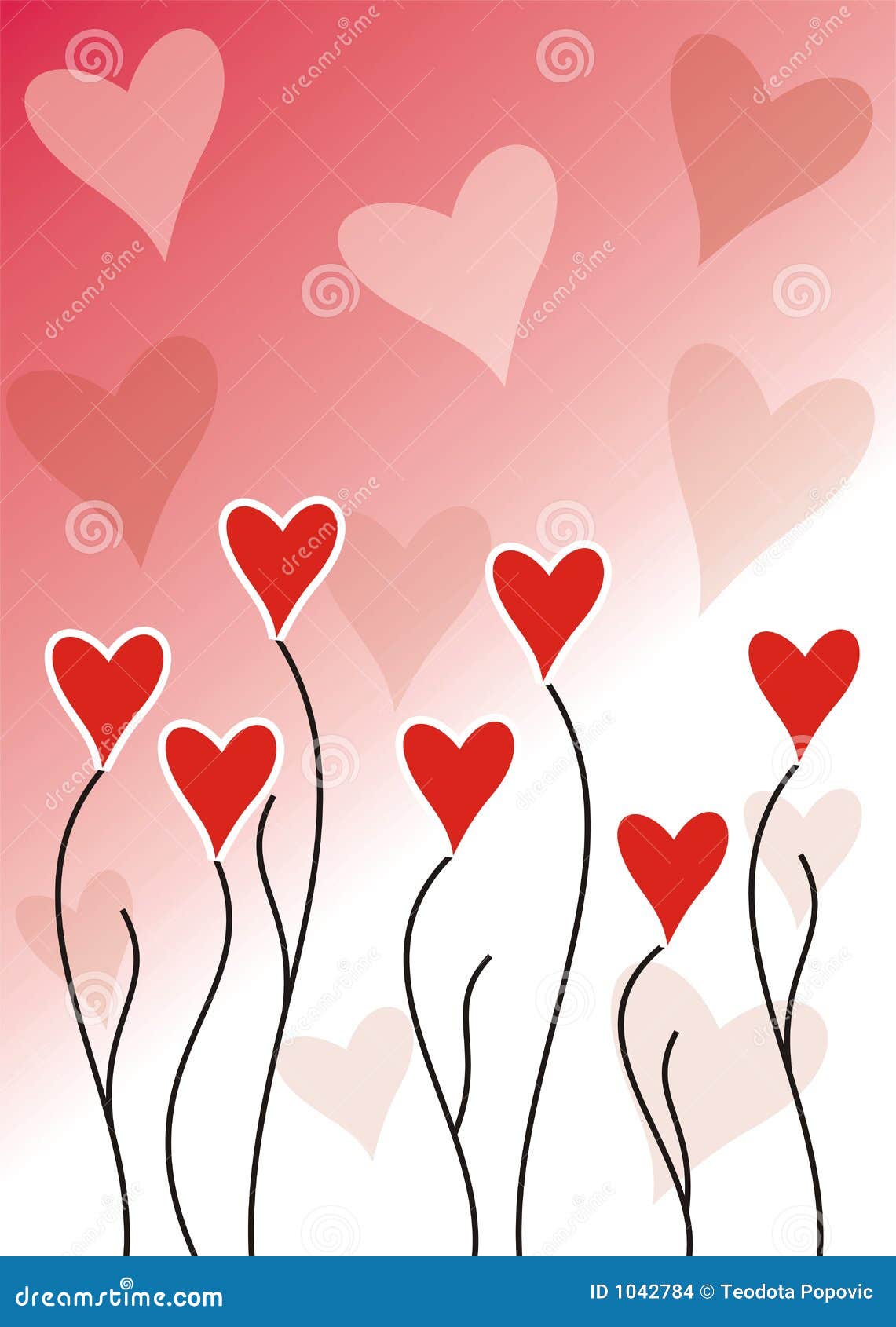 Growing love stock illustration. Illustration of shapes - 1042784