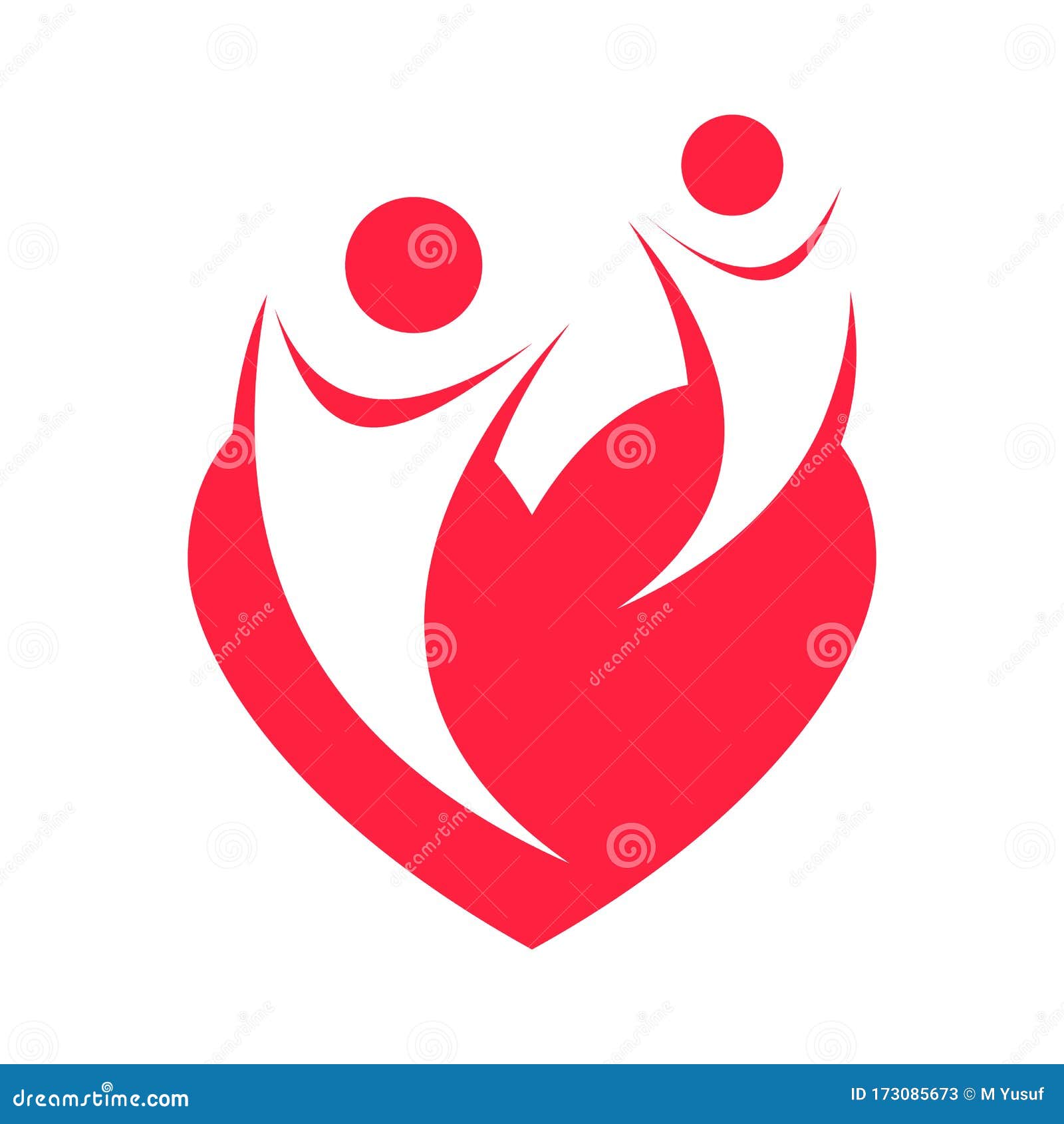 Growing Love Together Vector Icon. Sign of a Lover Keep Love Stock ...