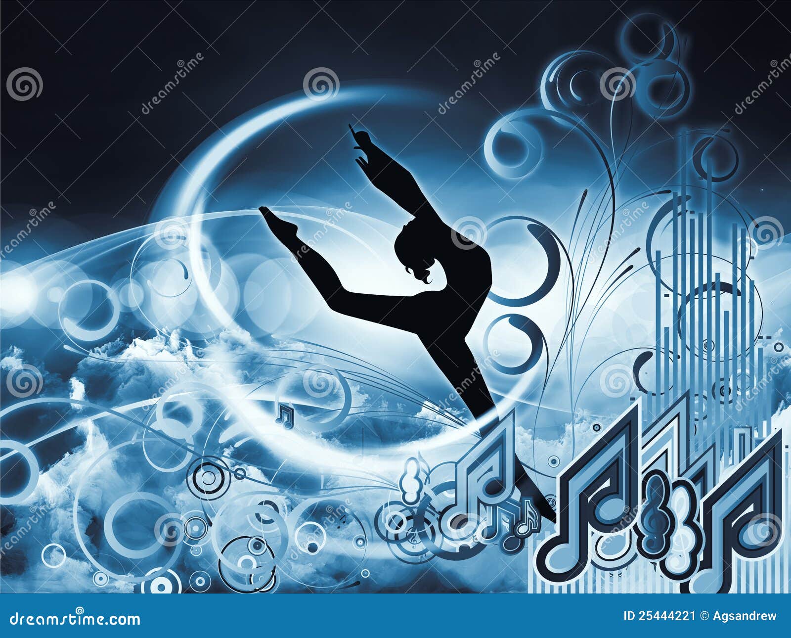 Growing Music stock illustration. Illustration of abstract - 25444221