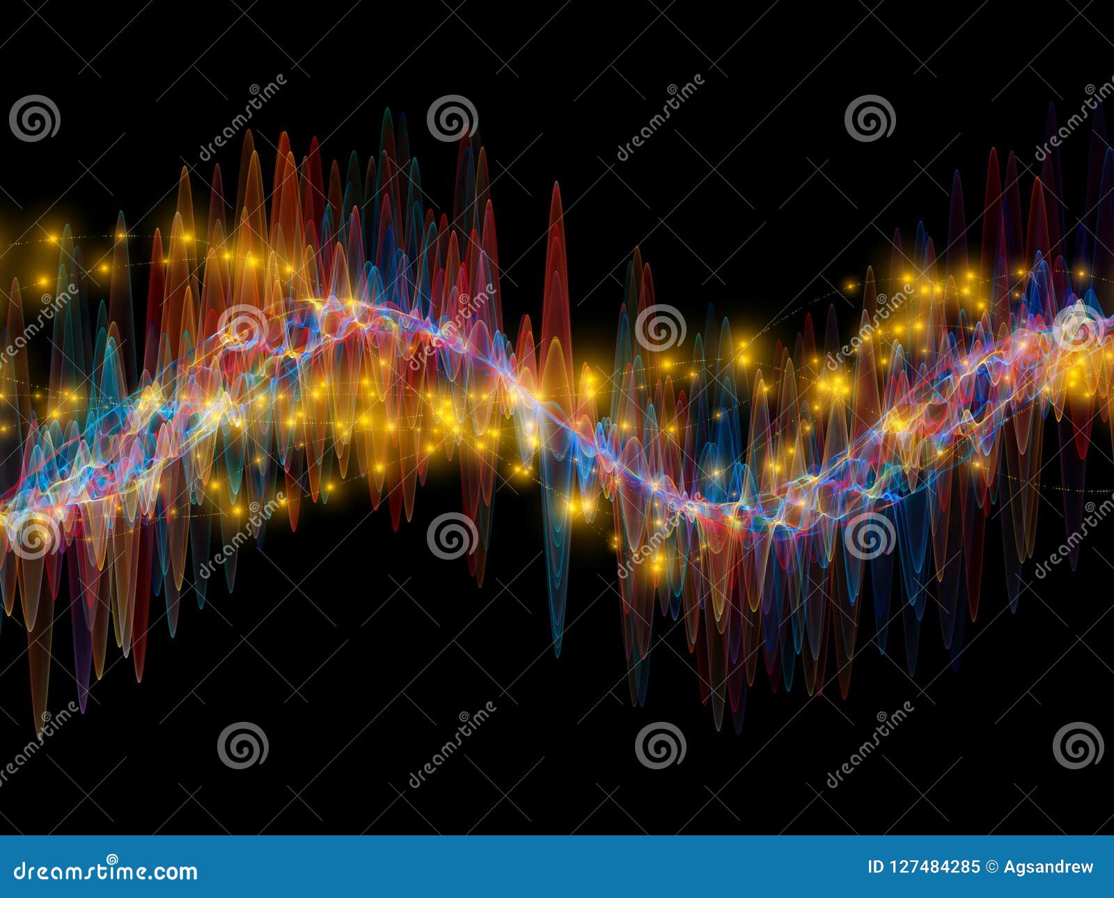 The Growing Oscillation stock illustration. Illustration of background ...