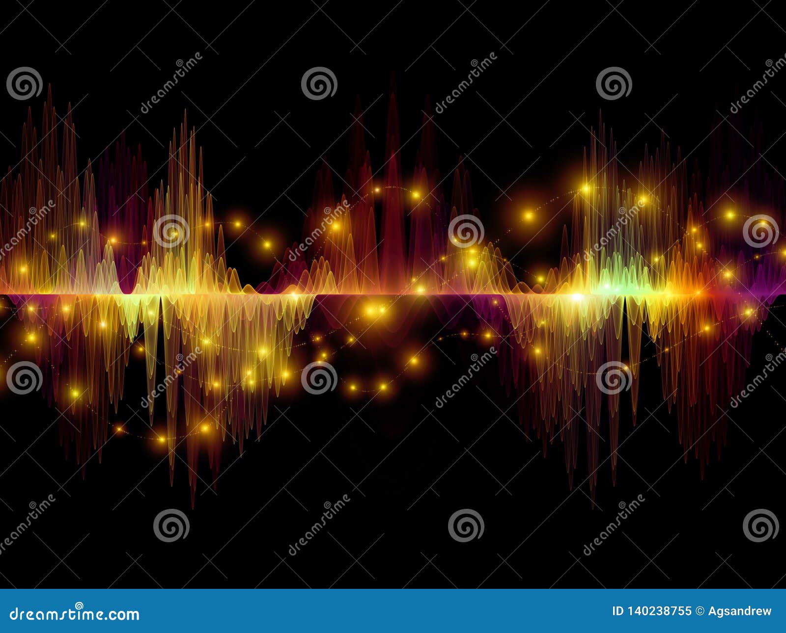 The Growing Oscillation stock illustration. Illustration of dynamic ...