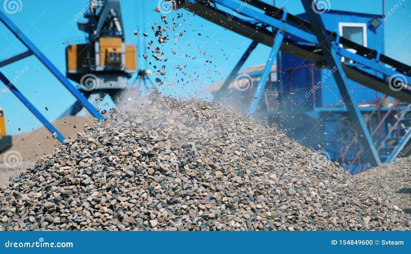 Growing Pile of Rubble at the Mining Yard Stock Footage - Video of ...