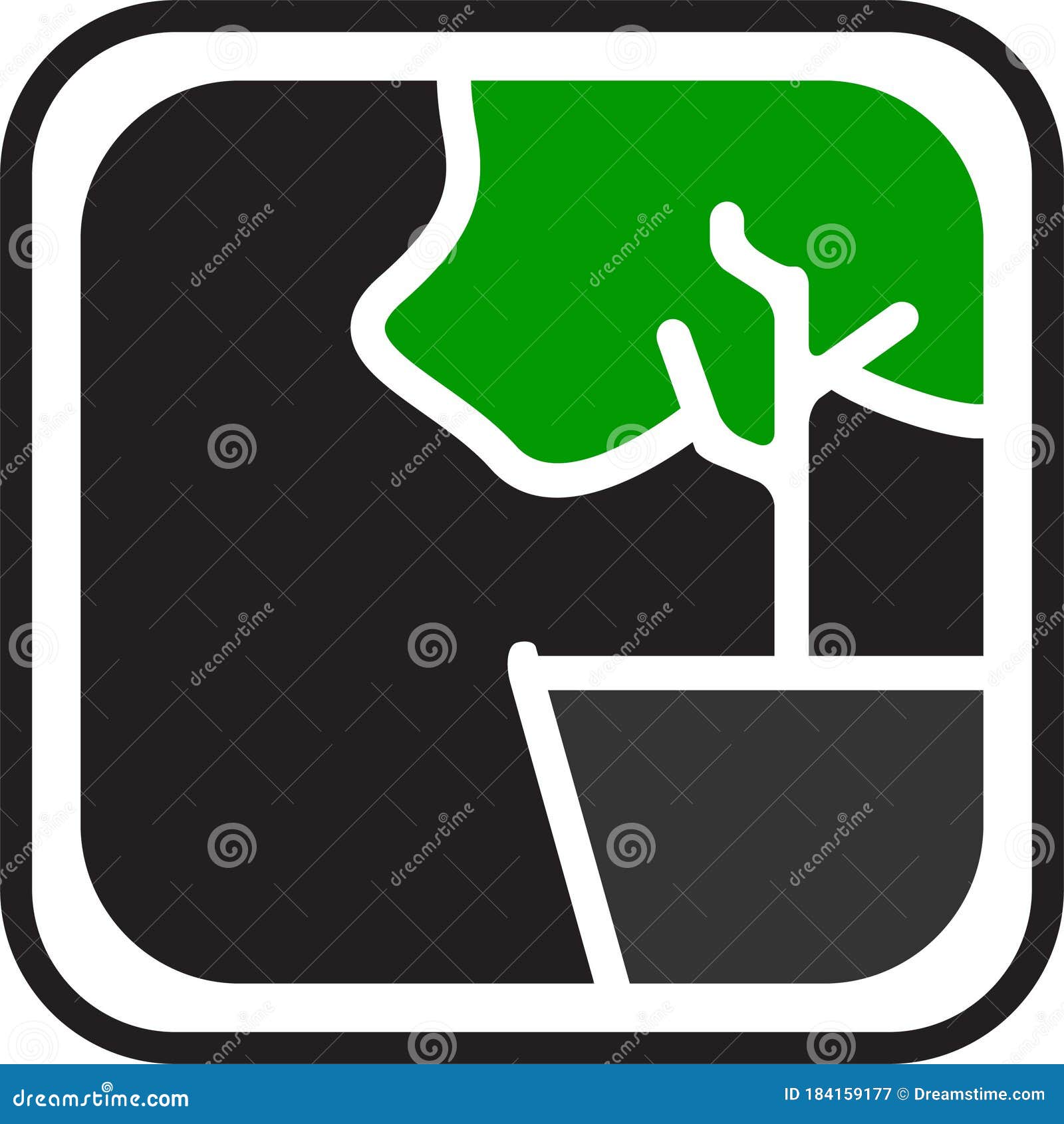 Vector Growing Plant Logo Template Stock Vector - Illustration of label ...