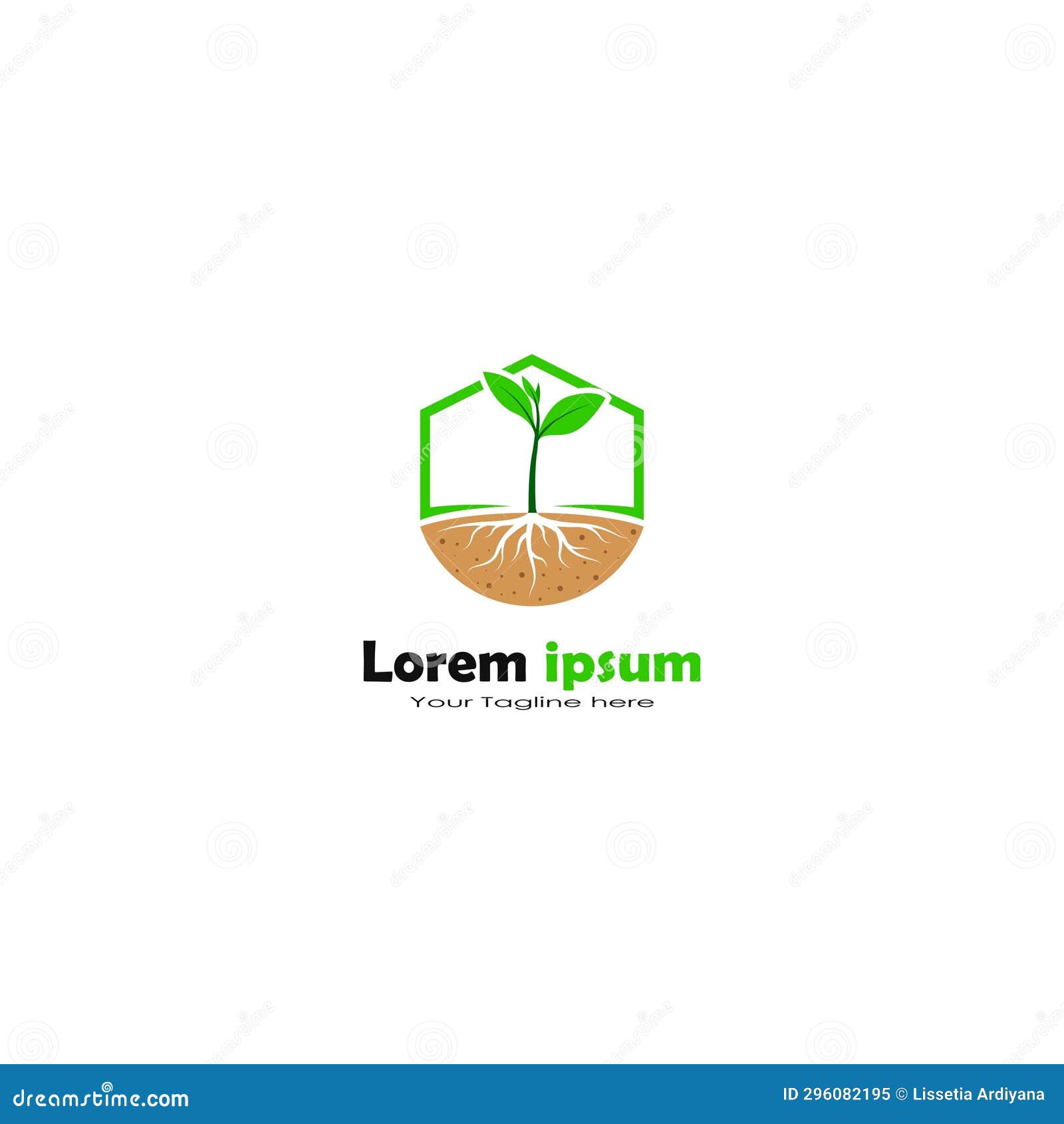 Growing Plant Logo Vector Graphics Stock Vector - Illustration of ...