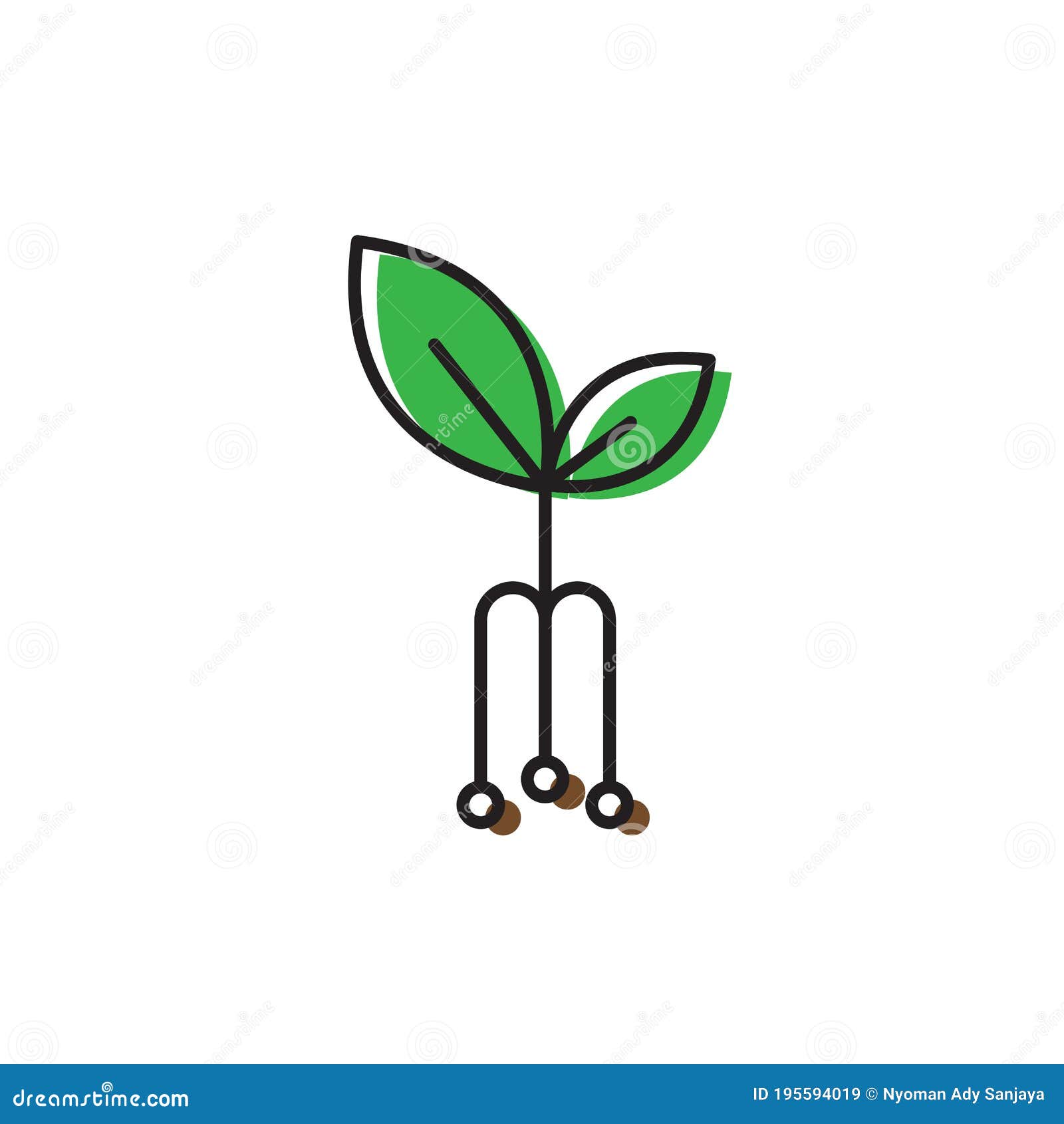 Growing Plants Technology Concept Vector Icon Illustration Design ...