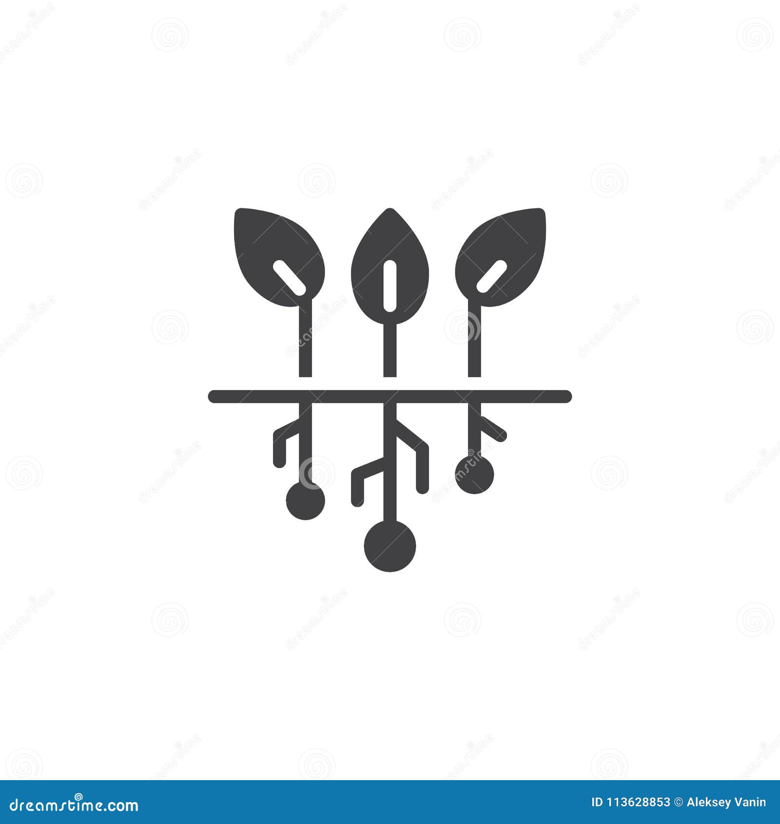 Growing Plants Technology Vector Icon Stock Vector - Illustration of ...